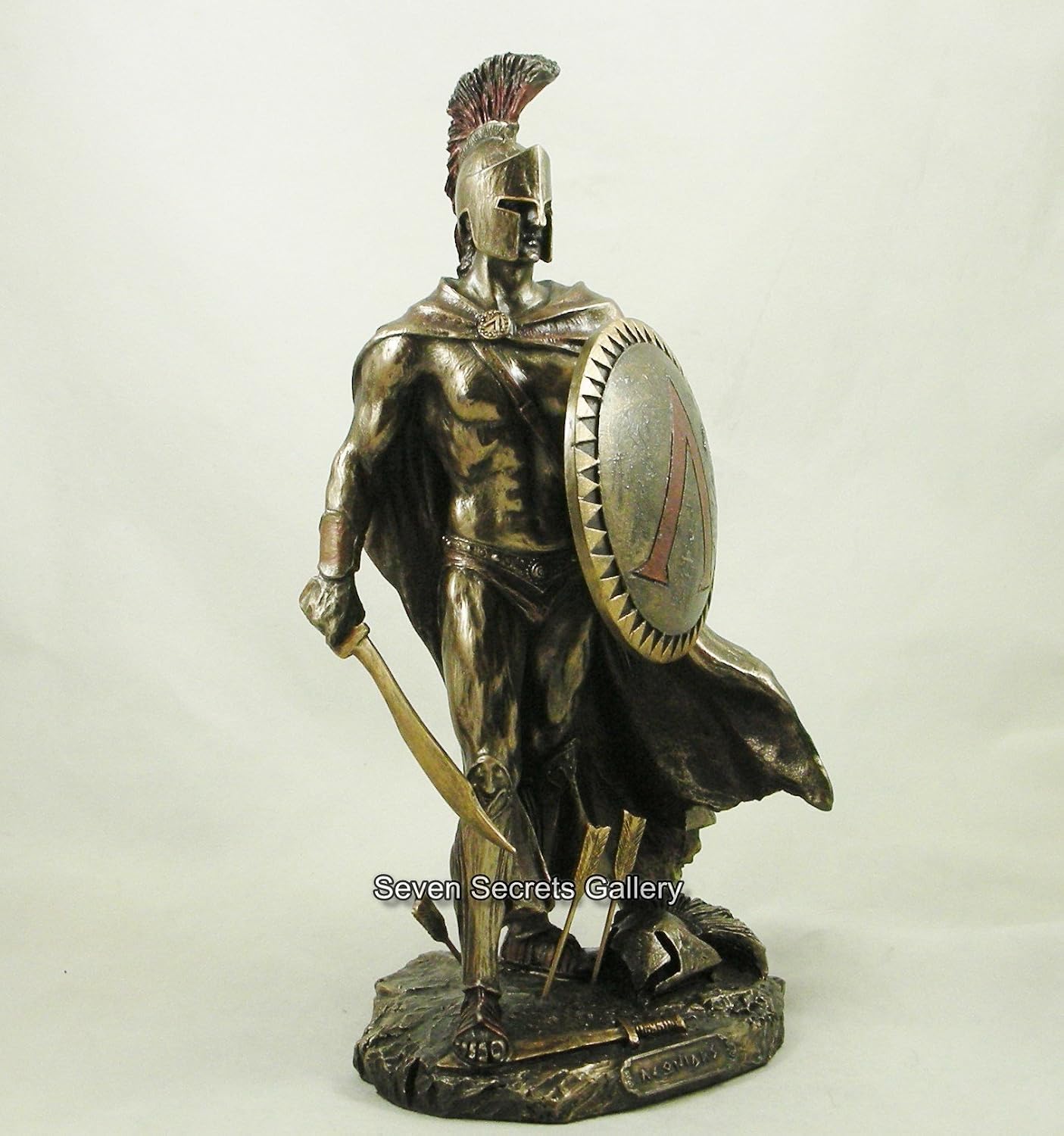Seven Secrets Leonidas' Spartan Warrior King Greek Bronzed Statue ...