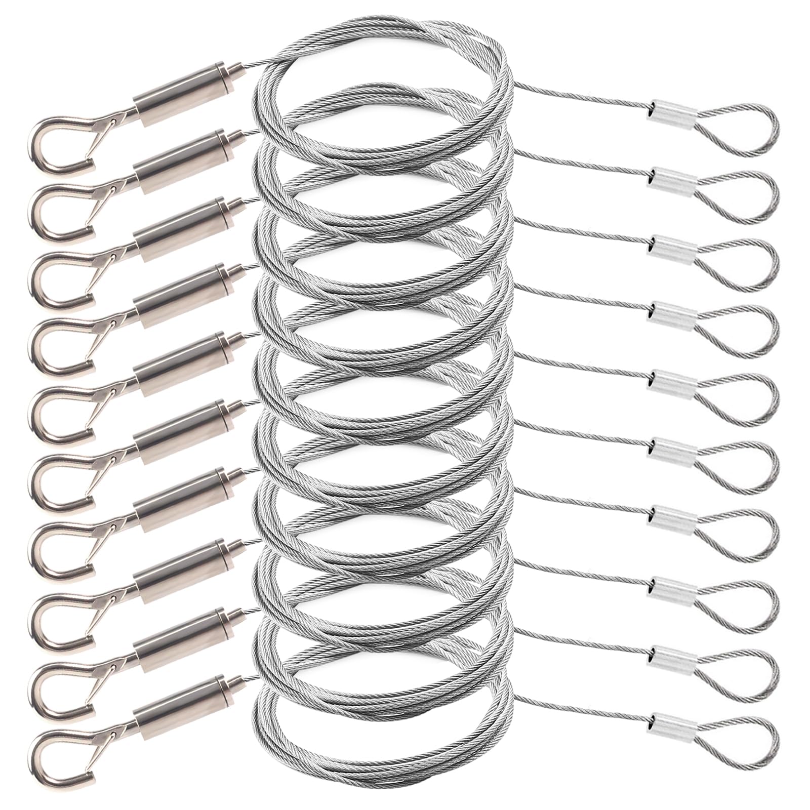 Amazon.com: 10 Pack Adjustable Picture Hanging Wire, 6.6FT Heavy Duty ...