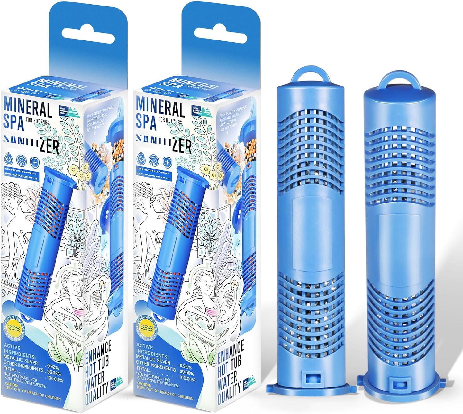 Amazon.com : 2 Pack 2890-185 Spa Mineral Sticks for Jacuzzi Spa Hot Tub ...