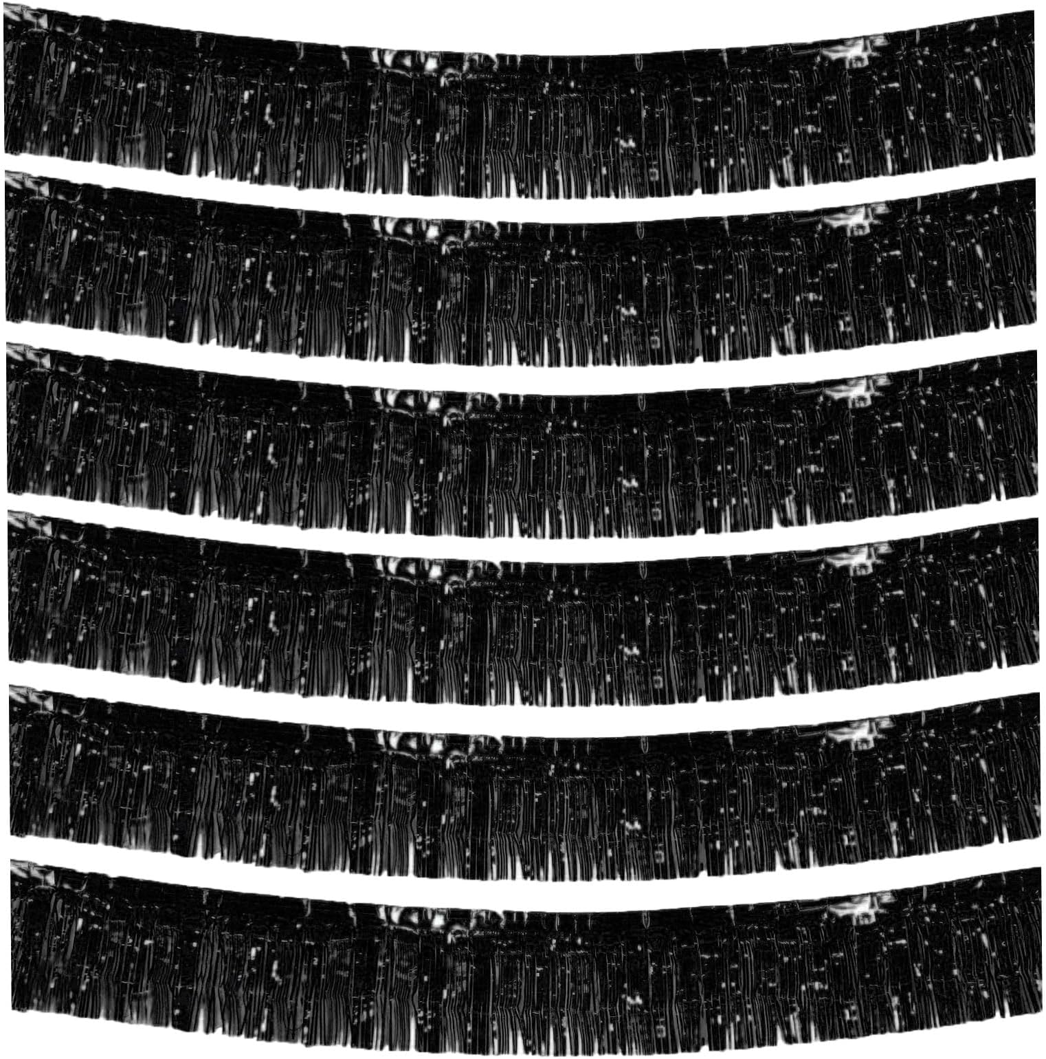 Amazon.com: 6 Packs 10 Feet Foil Fringe Garland Metallic Foil Tinsel ...