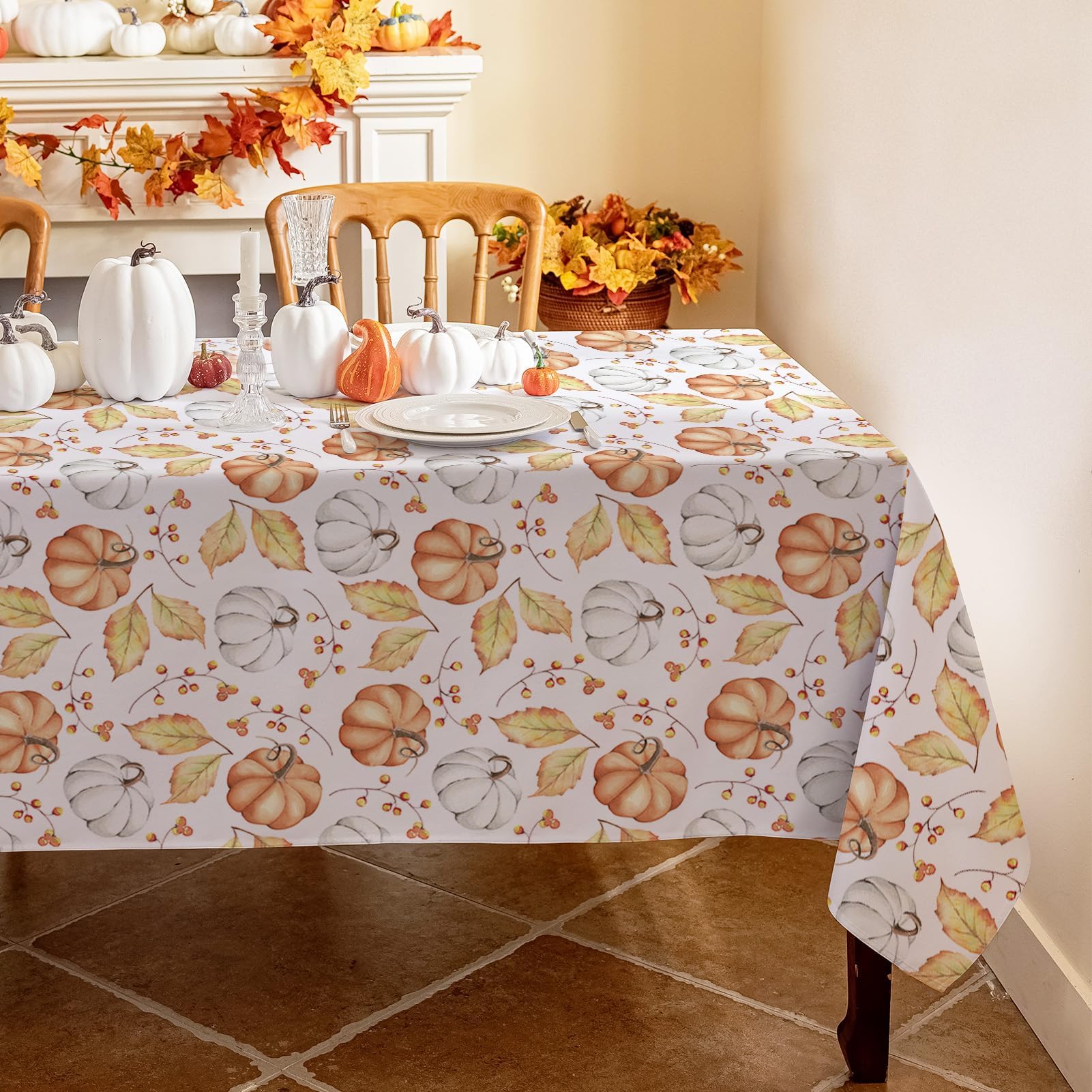 Amazon.com: Romanstile Fall Rectangle Tablecloth 60 x 102 Inch ...
