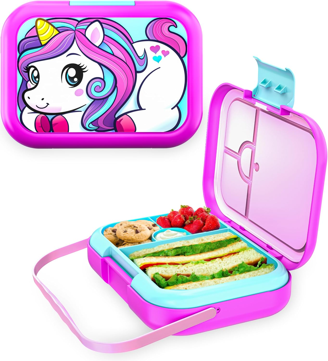 Amazon.com: Move2Play, Bento Box, Leak-Proof Kid Lunch Box | Made for ...