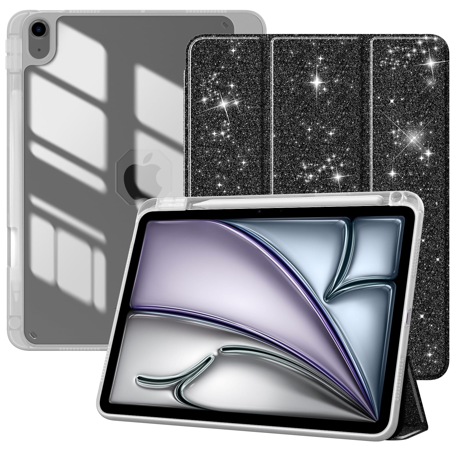 Amazon.com: TiMOVO Case for iPad Air 11 Inch M2 2024 with Pencil Holder ...
