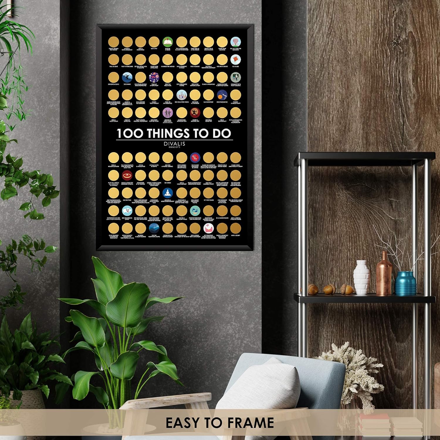 Buy 100 Things to Do Bucket List Scratch off Poster - Best Things to Do ...