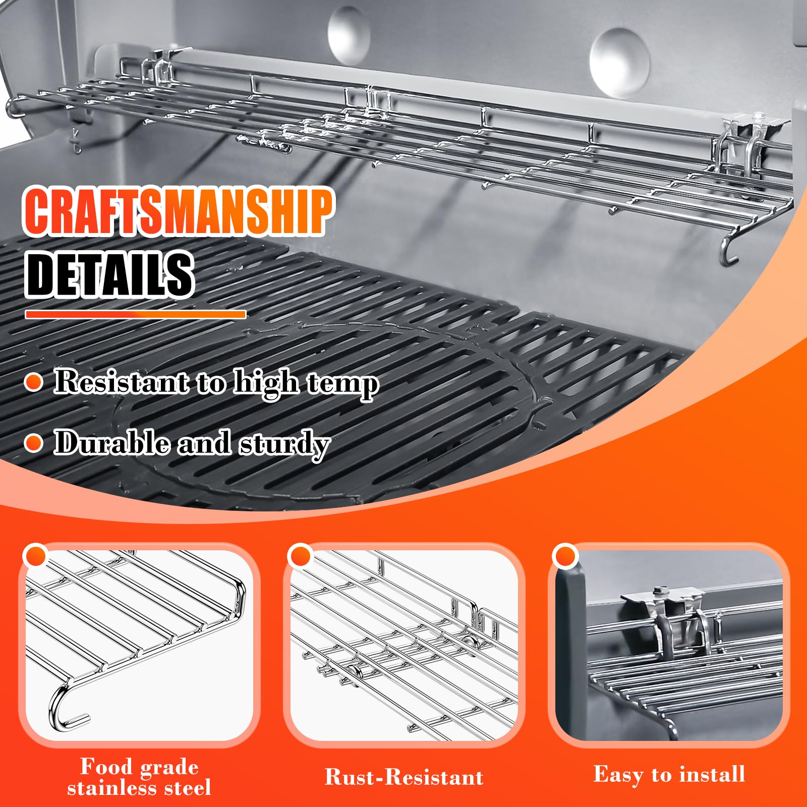 Snapklik.com : 32.6 Inch Warming Rack For Genesis II 400 Series ...