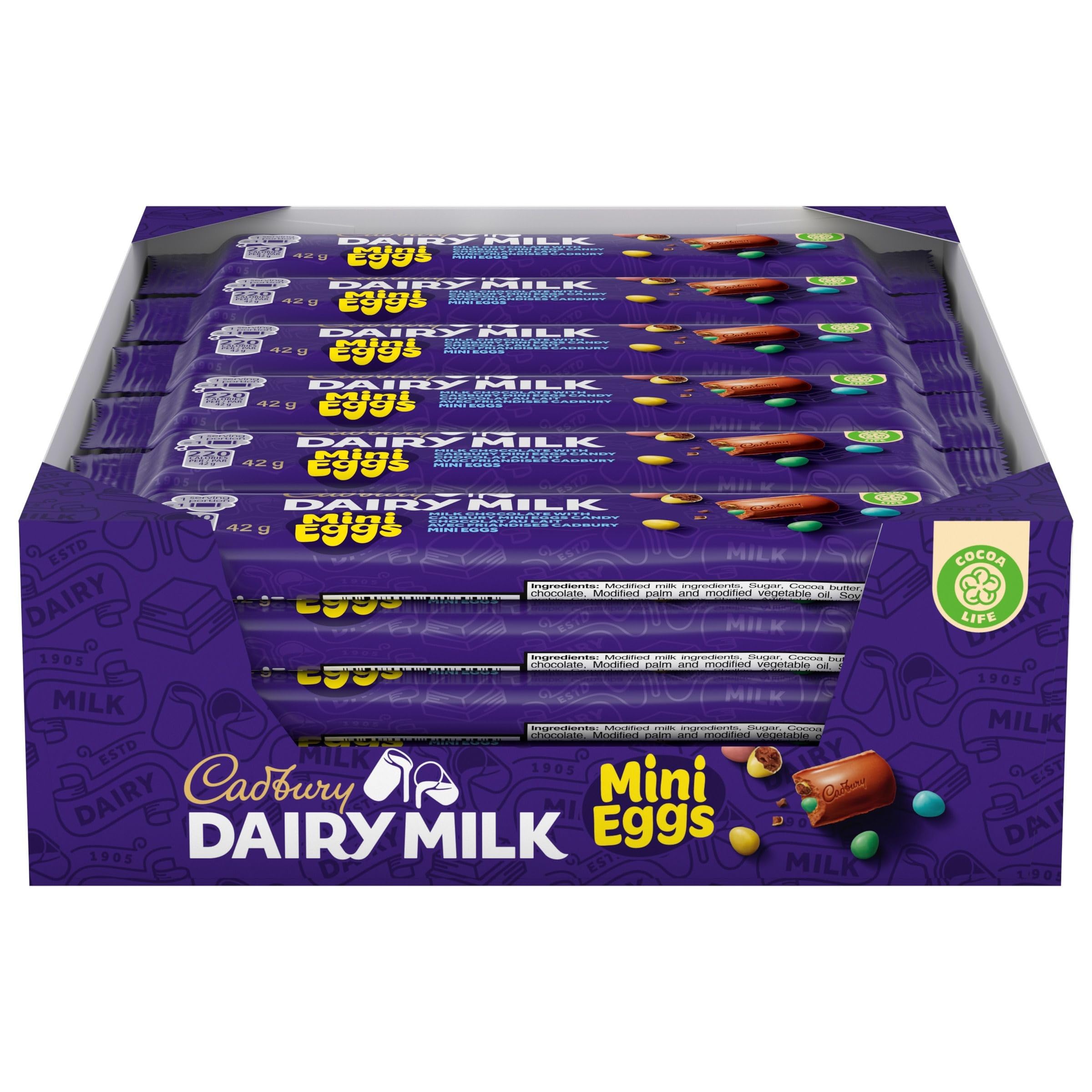 Cadbury Dairy Milk, Milk Chocolate with Cadbury Mini Eggs Candy ...