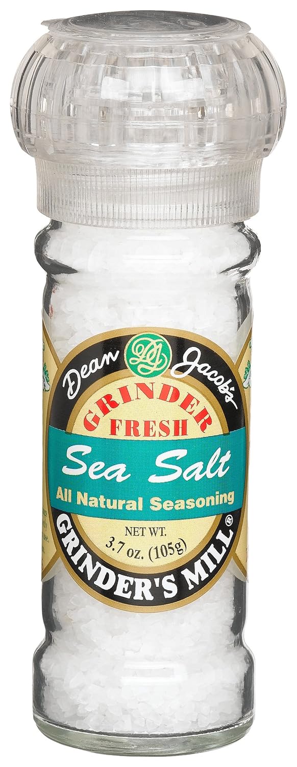Amazon.com : Dean Jacobs Sea Salt, 3.7-Ounce Grinder Jars (Pack of 6 ...