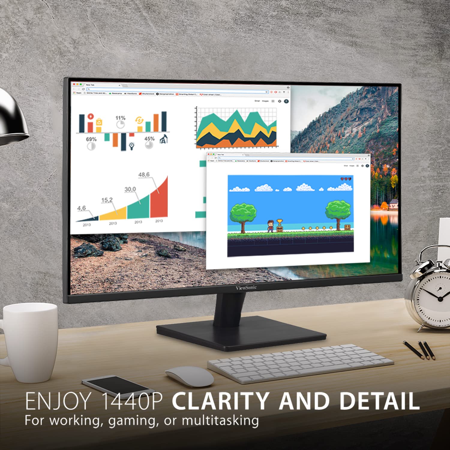 Snapklik.com : ViewSonic VA2715-2K-MHD 27 Inch 1440p LED Monitor