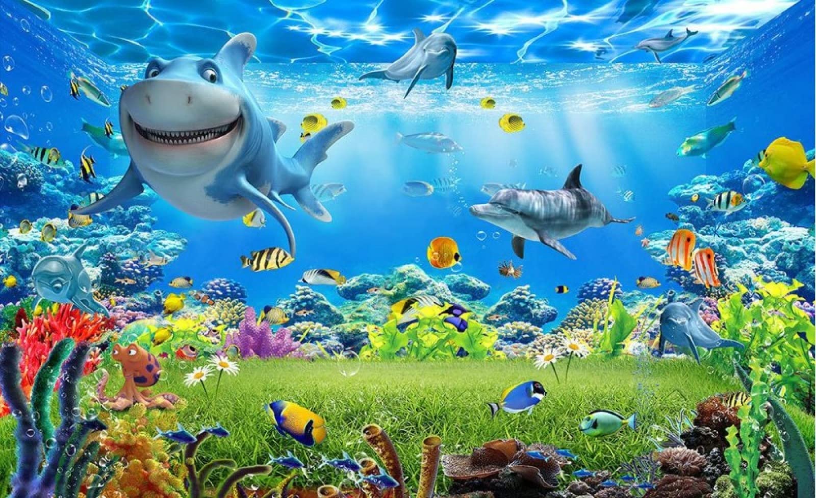Underwater World Wallpapers 3D Kids Wallpaper Mural Underwater World