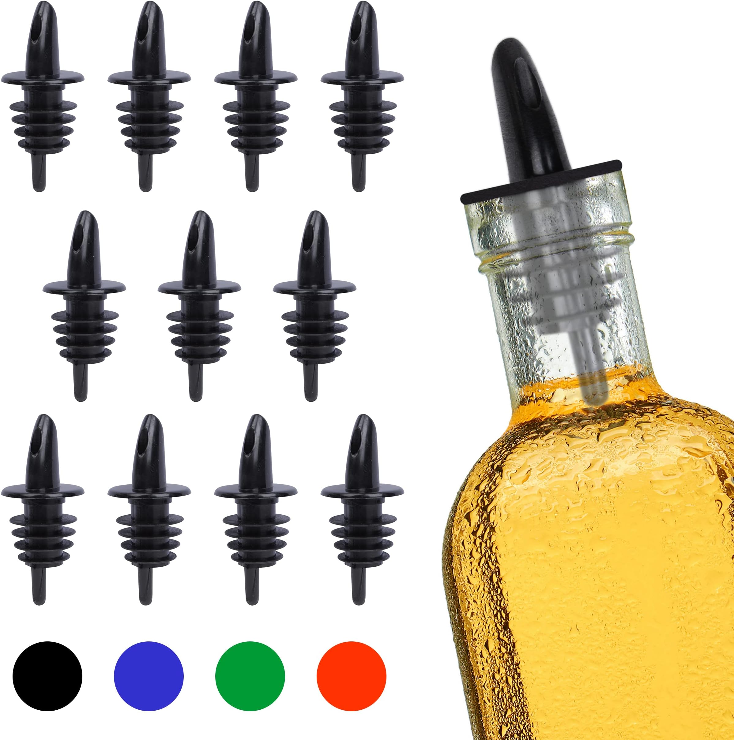 Amazon.com: New Star Foodservice 48476 Plastic Liquor Free Flow Pourer ...