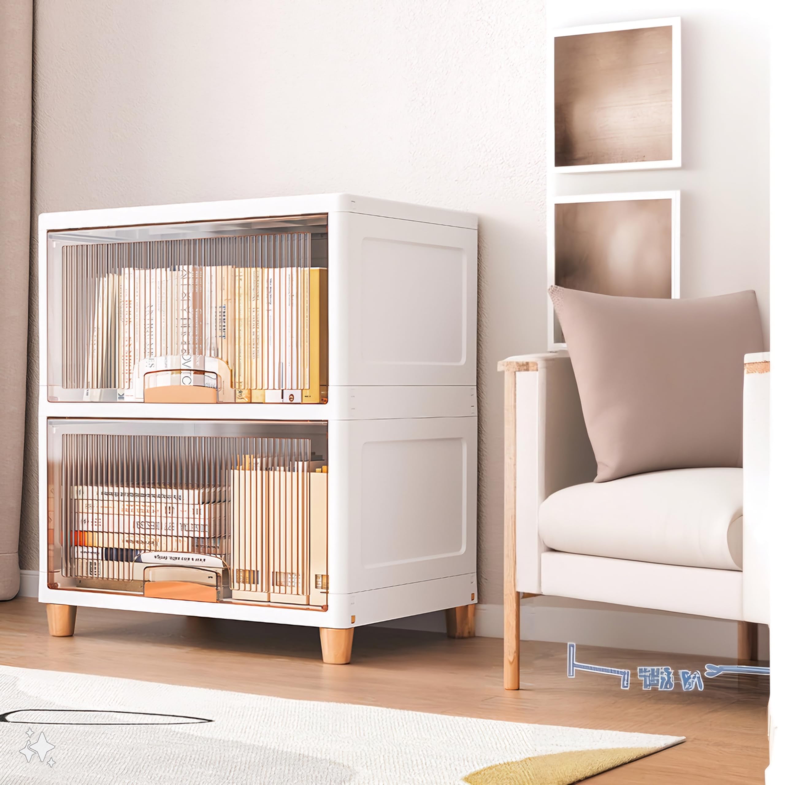 mechdel Cupboard Rack For Clothes Plastic Cabinet For Storage Foldable ...