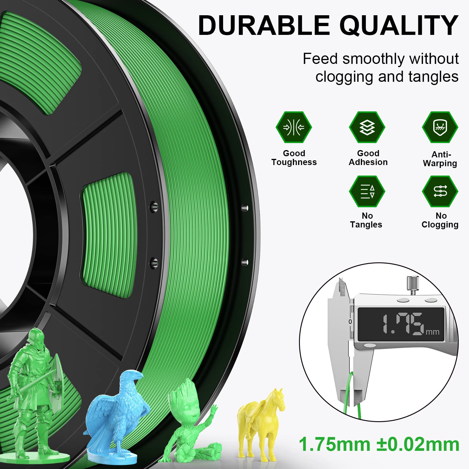 Snapklik.com : 3D Printer Filament Bundle 250g X 4 Spools, PLA Filament ...