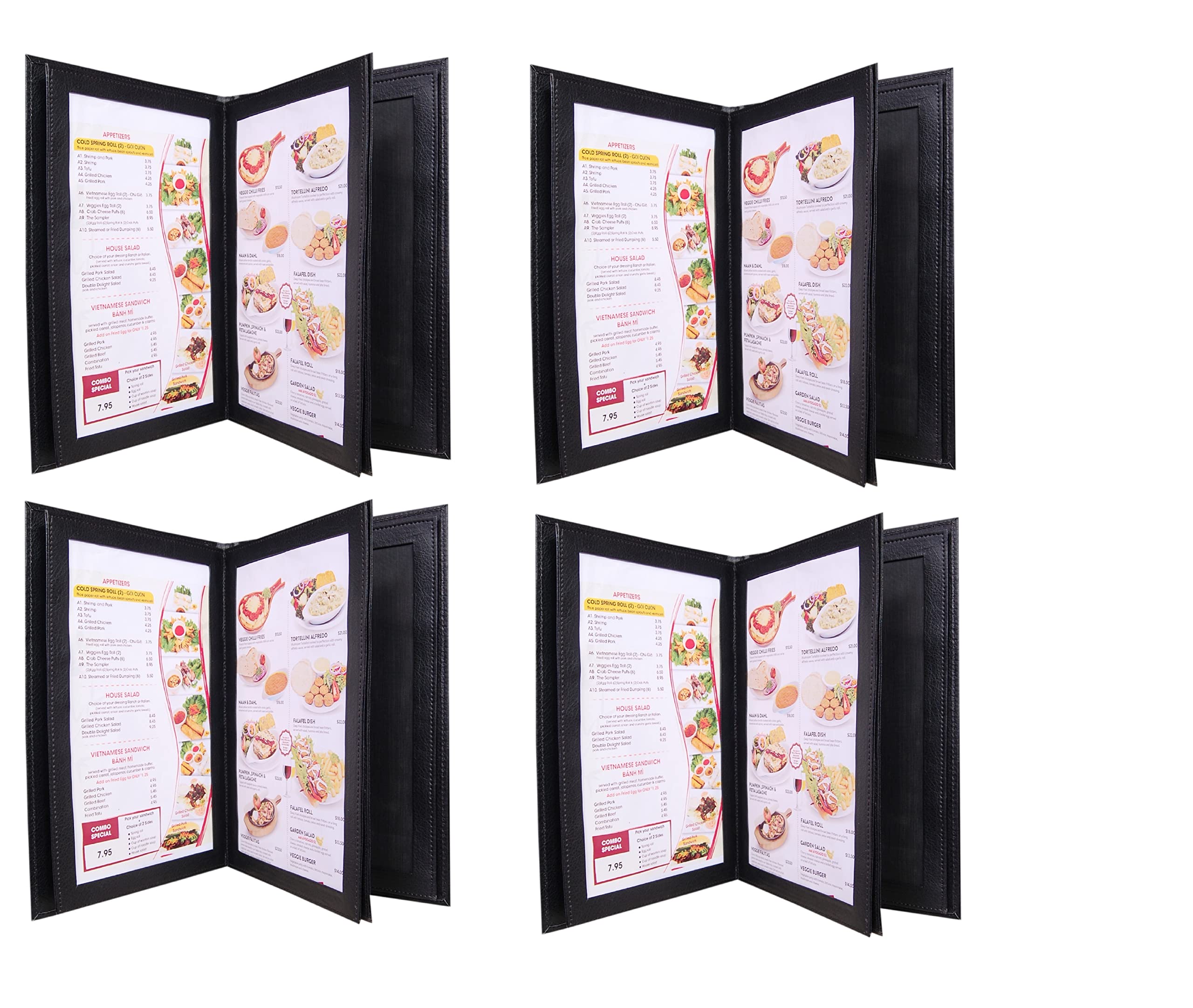 Positive Vibes Premium Class Menu Cover Holders 9x12 Inches 4 ...