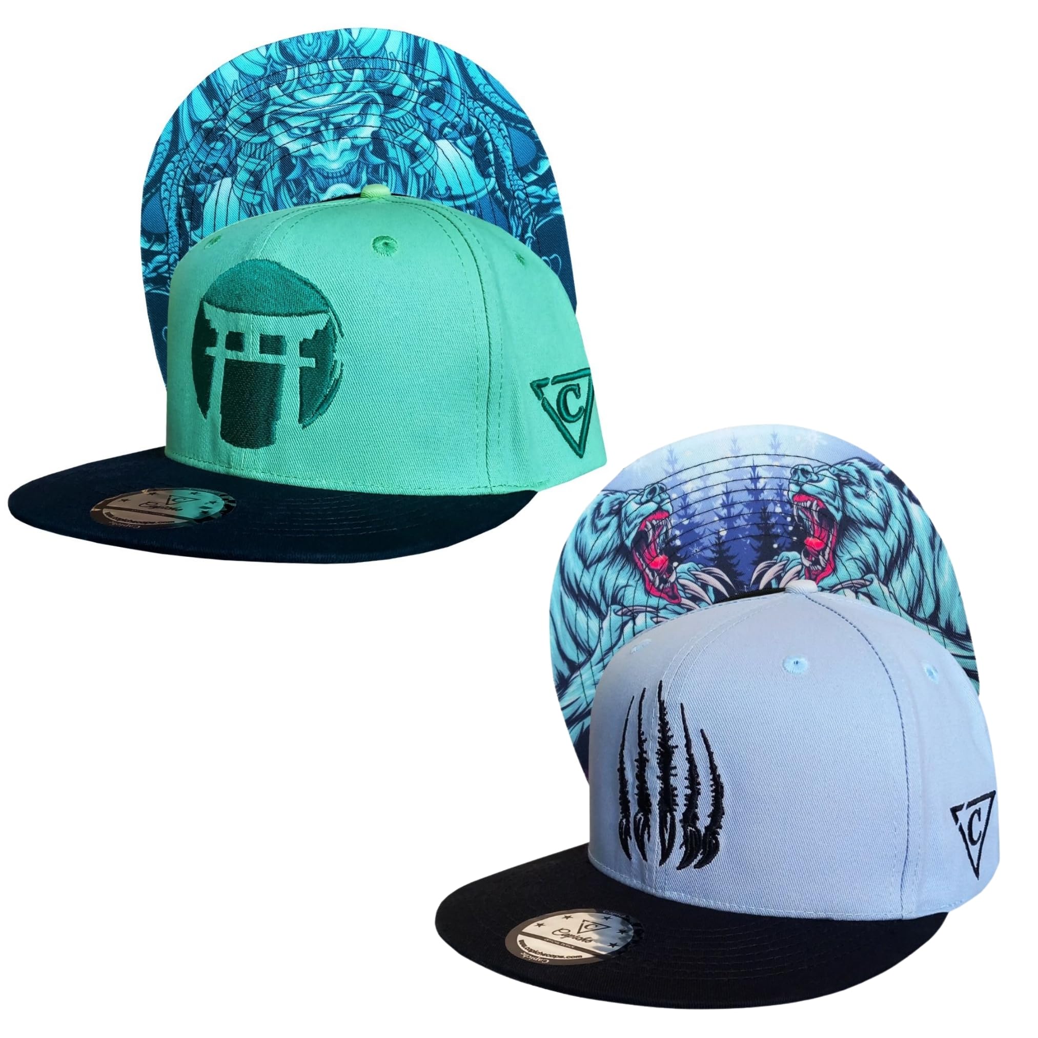 Amazon.com: Color Changing Snapback Bundle – Green Samurai & Polar Bear ...