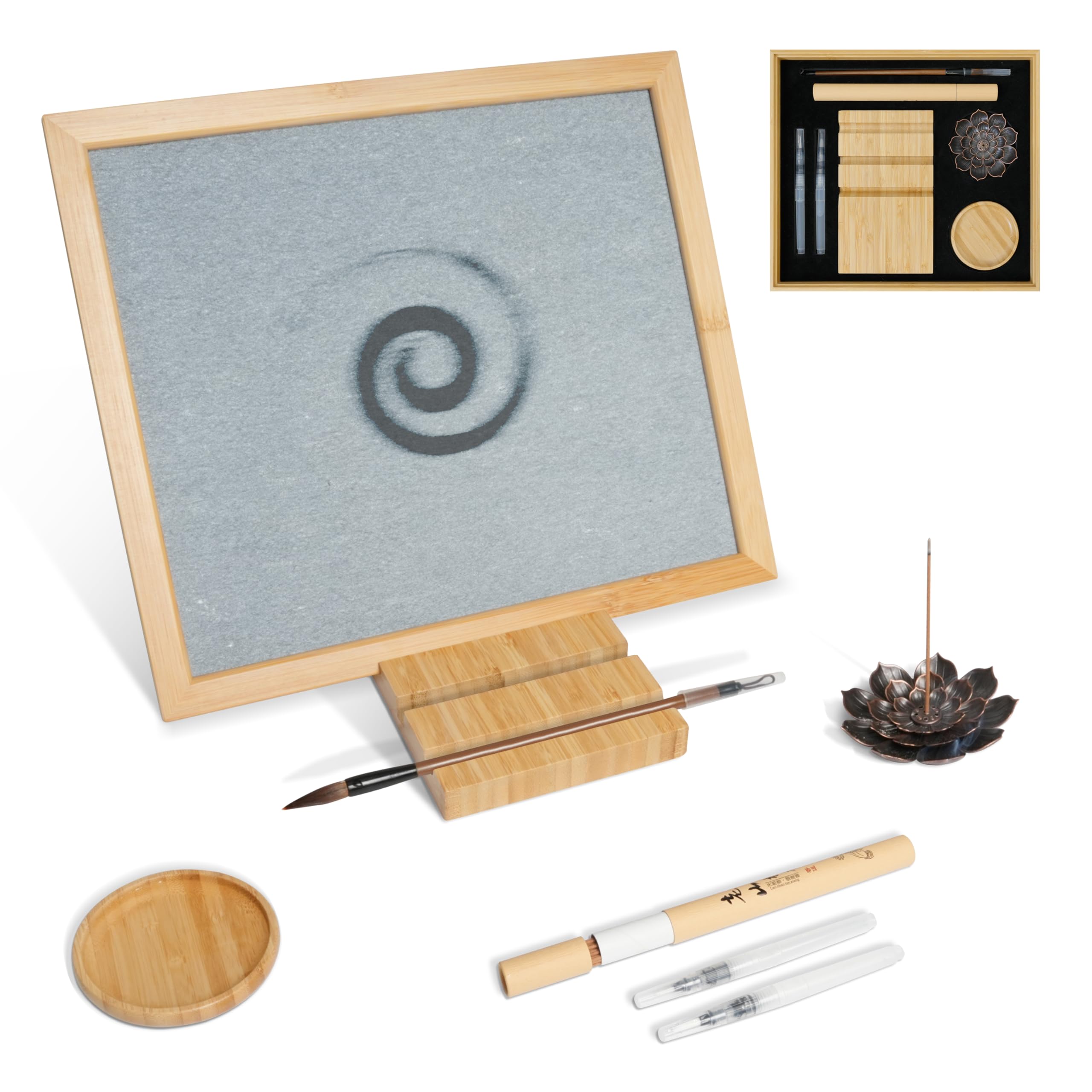 Snapklik.com : Bamboo Water Painting Art Set For Meditation, Zen ...