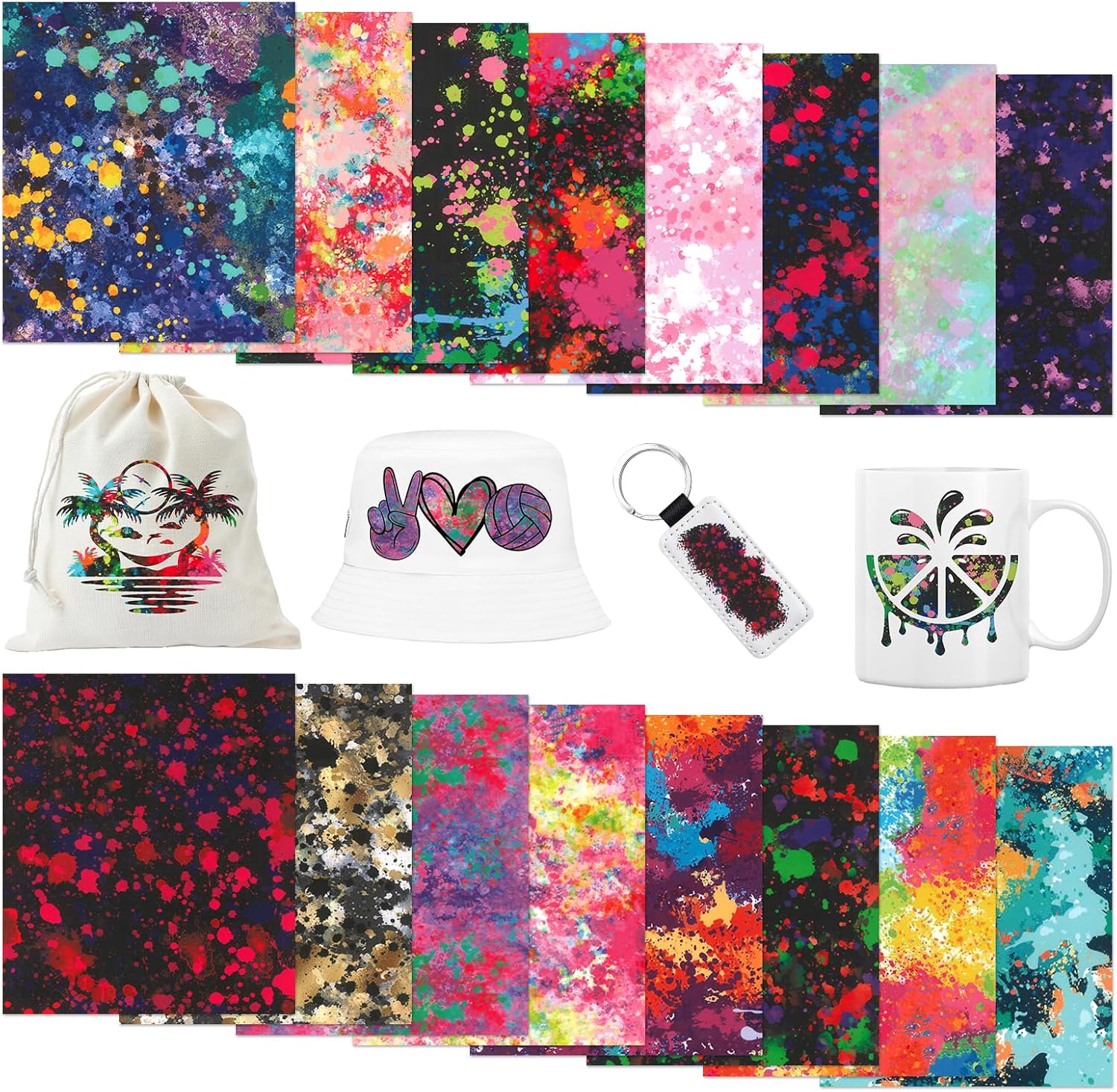 Amazon.com: Tintnut Splash Sublimation Pattern Transfer Paper - 16 ...
