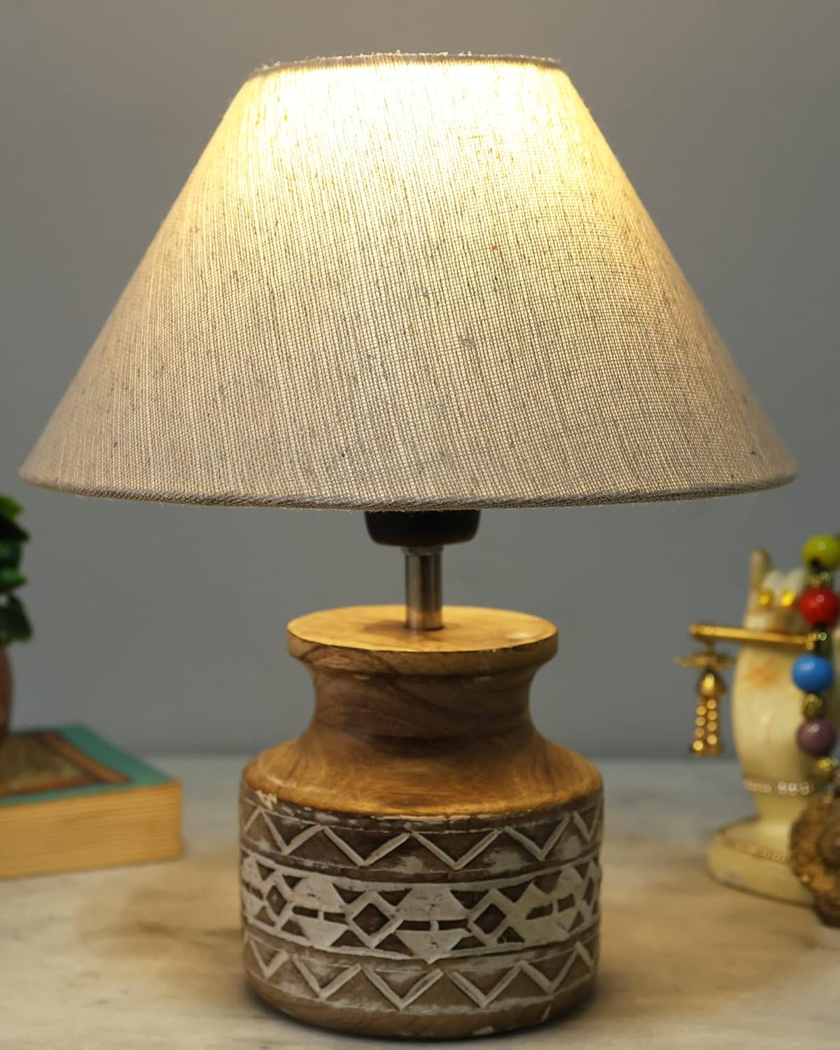 Buy Homesake® Wood Table Lamp, Modern Base Fabric Lampshade for Home ... Buy Homesake® Wood Table Lamp, Modern Base Fabric Lampshade for Home ...