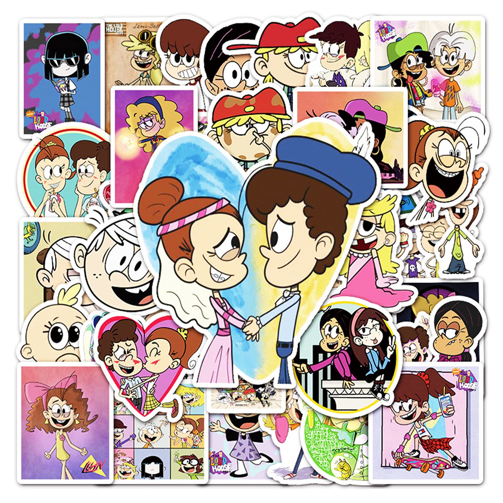 The Loud House Stickers 50pcs Vinyl Waterproof Stickers Cute Aesthetic ...