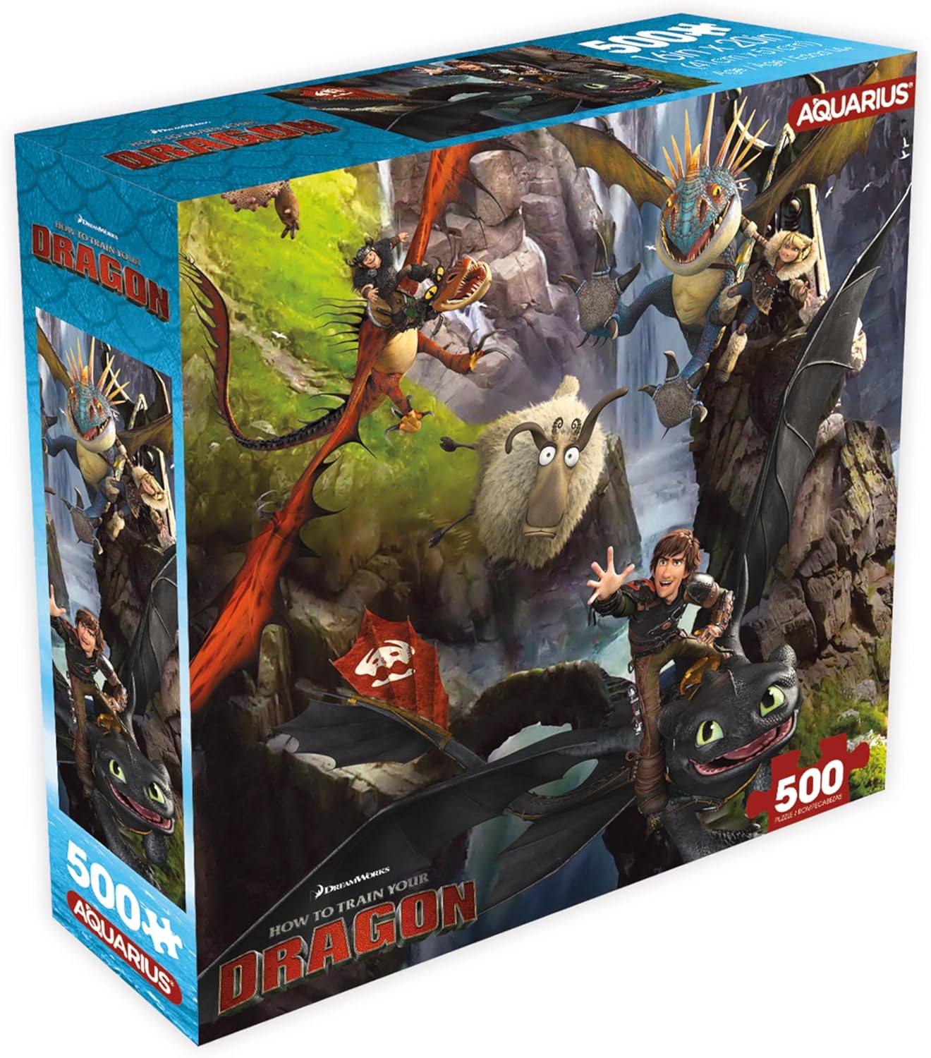 AQUARIUS How to Train Your Dragon Puzzle de 500 piezas (rompecabezas de ...