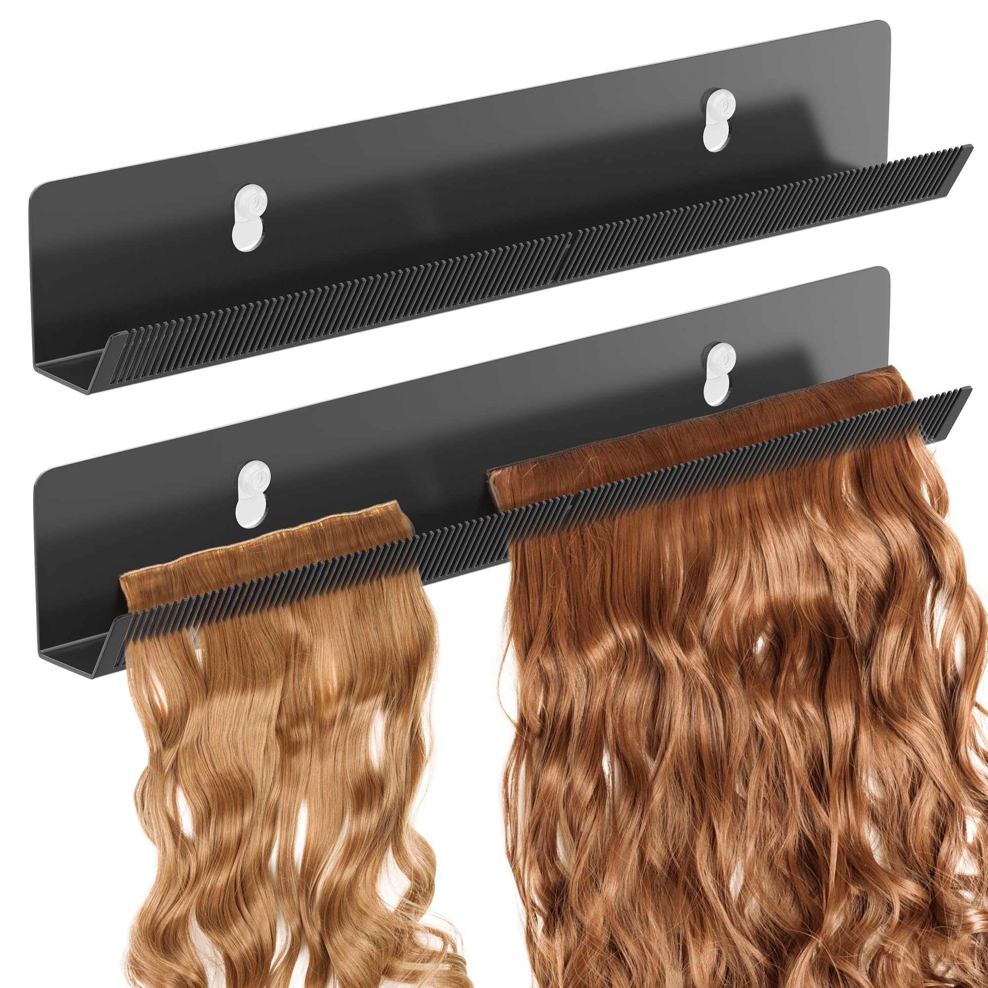 Amazon.com : Hair Extension Holder For Styling Suction Cups, Metal Hair ...