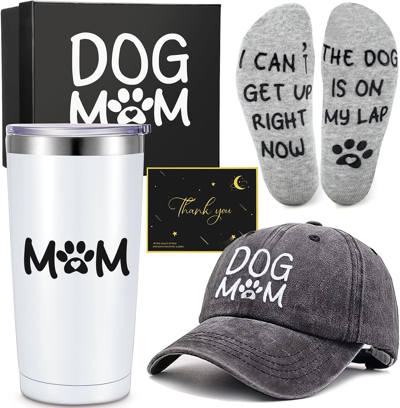 Amazon.com | Dog Mom Gifts 20 oz Stainless Steel Insulated Wine Tumbler ...