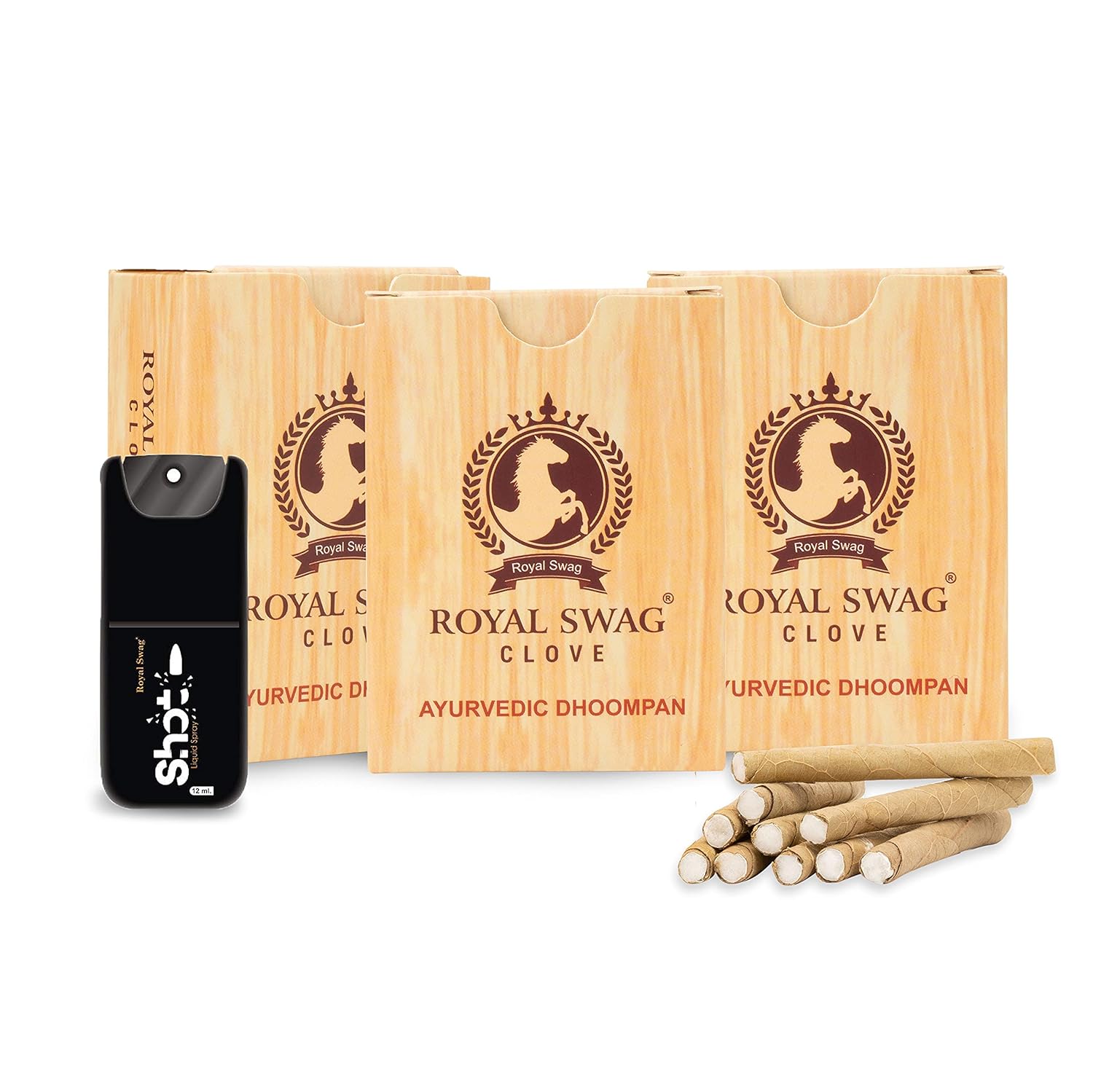 Buy ROYAL SWAG Ayurvedic & Herbal Long Filtered Bidi Smoke, (Pack of 3 ...