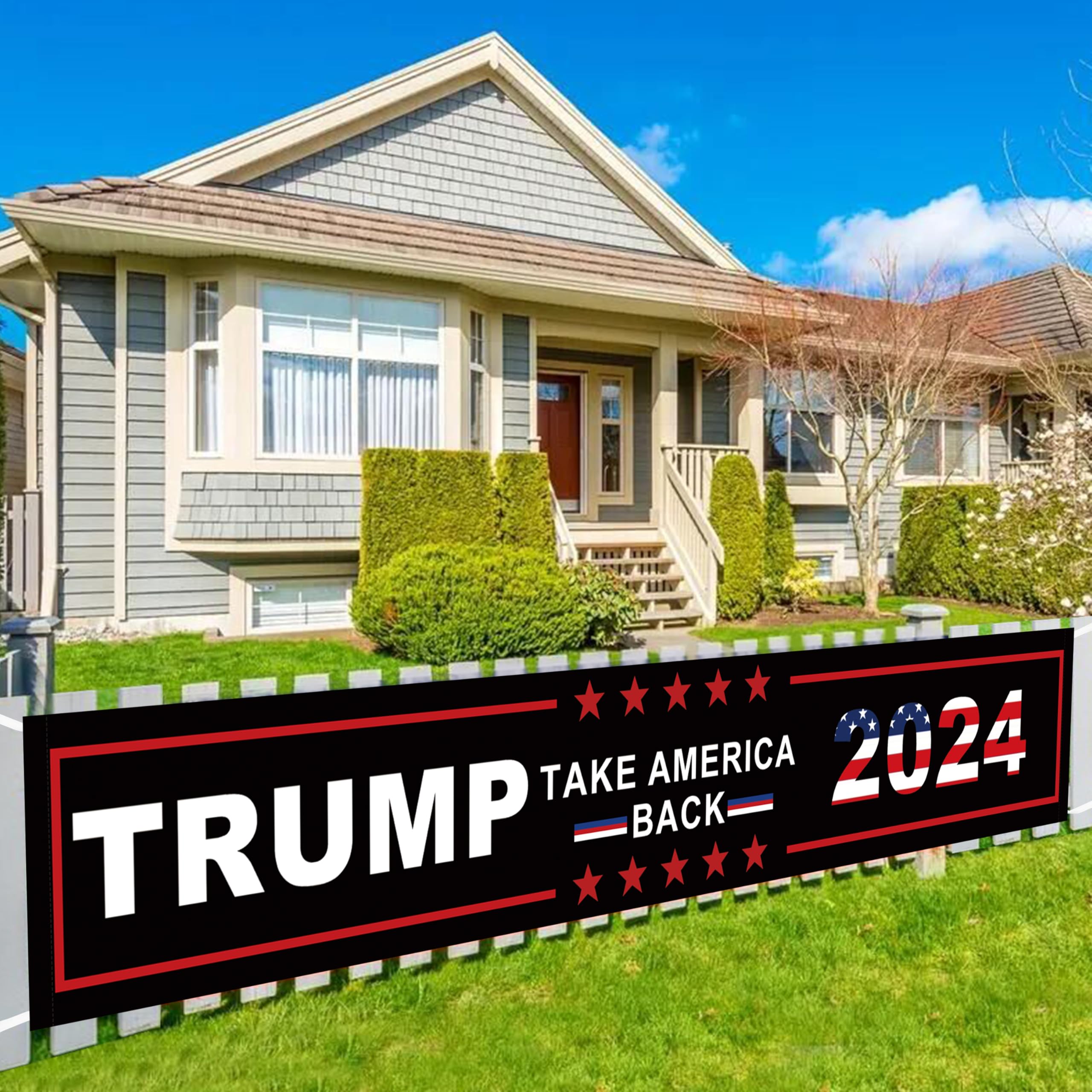 Amazon.com : Trump Yard Signs - Large MAGA Banner Flag, 2024 Trump Sign ...