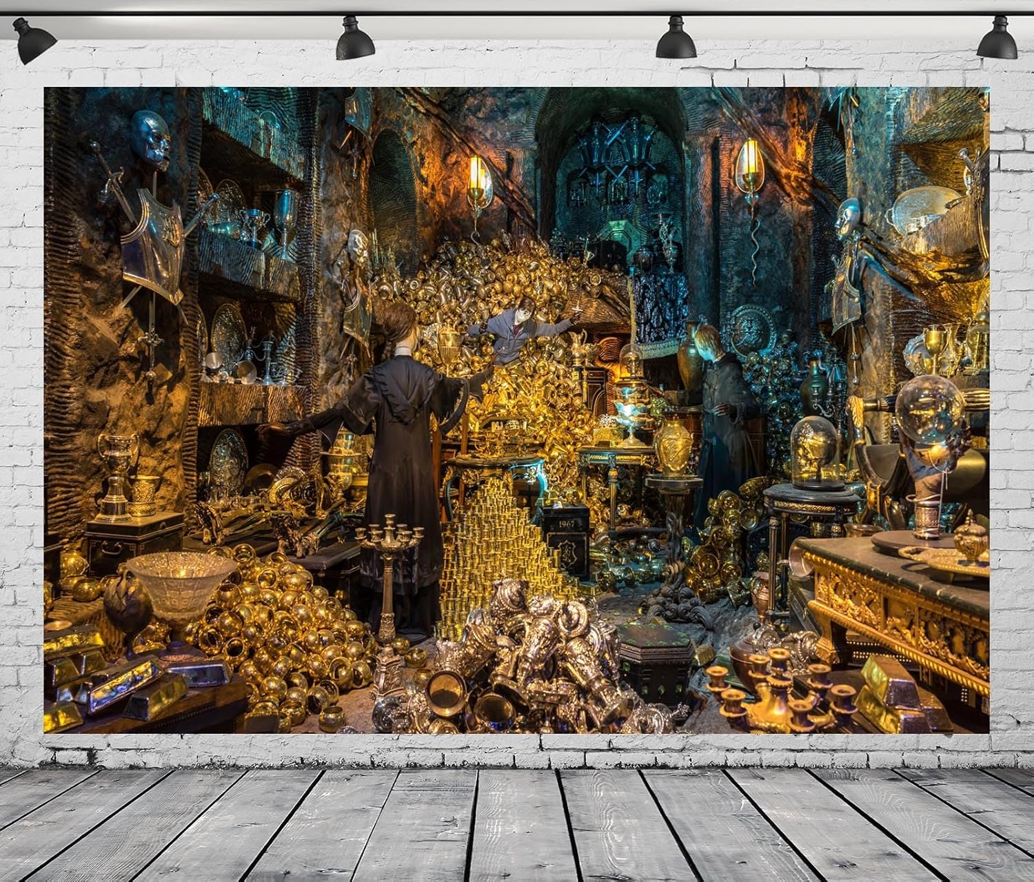 Amazon.com : CORFOTO 6x4ft Fabric Treasure Chamber Photography Backdrop ...