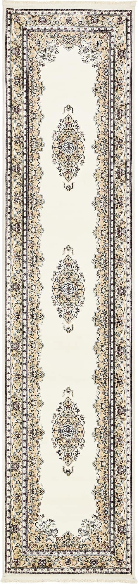 Amazon.com: Rugs.com Rabia Collection Rug – 3' x 13' Runner Cream Low ...
