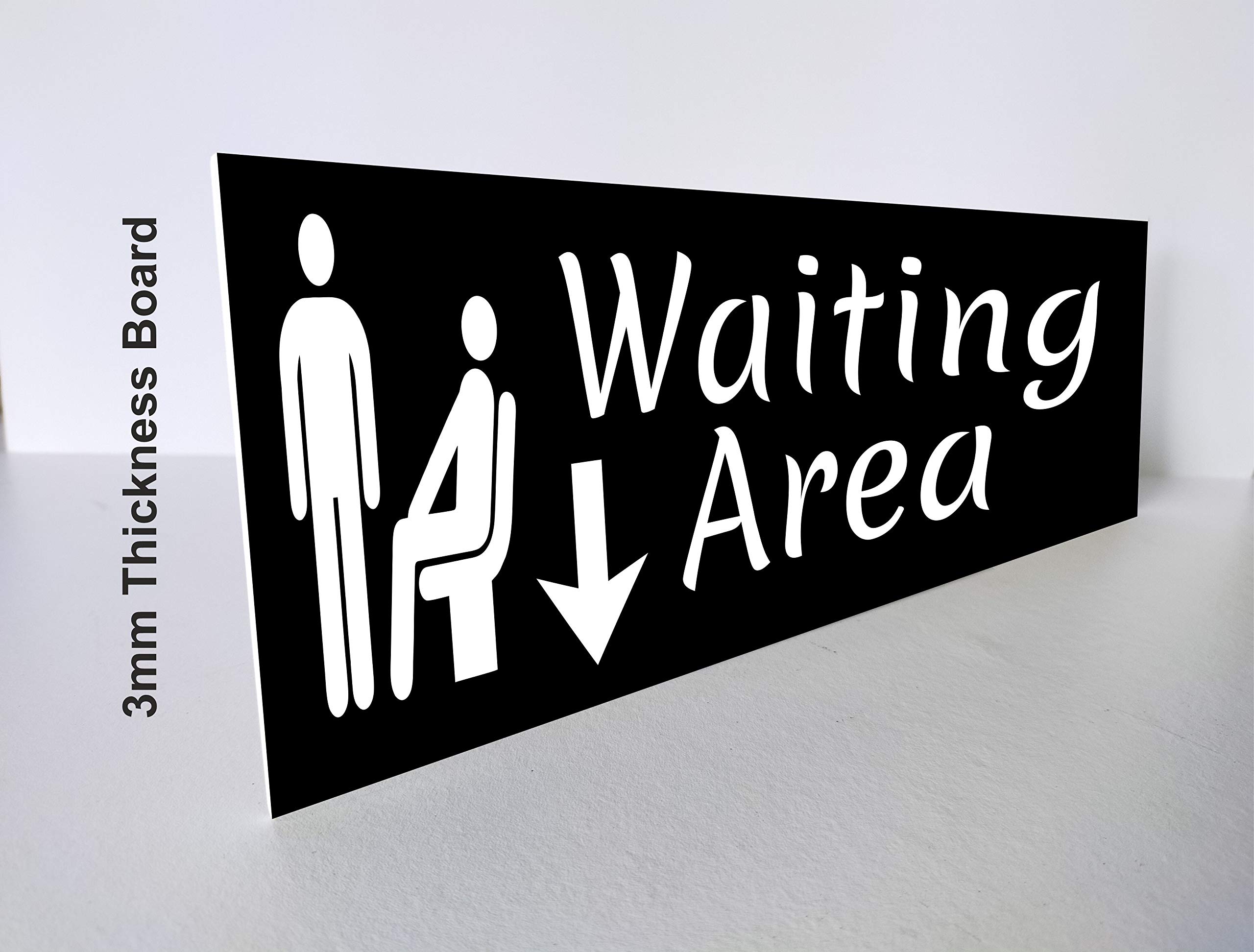 Buy SIGN EVER Waiting Area Sign Boards Office Hospital Bank Clinic ...