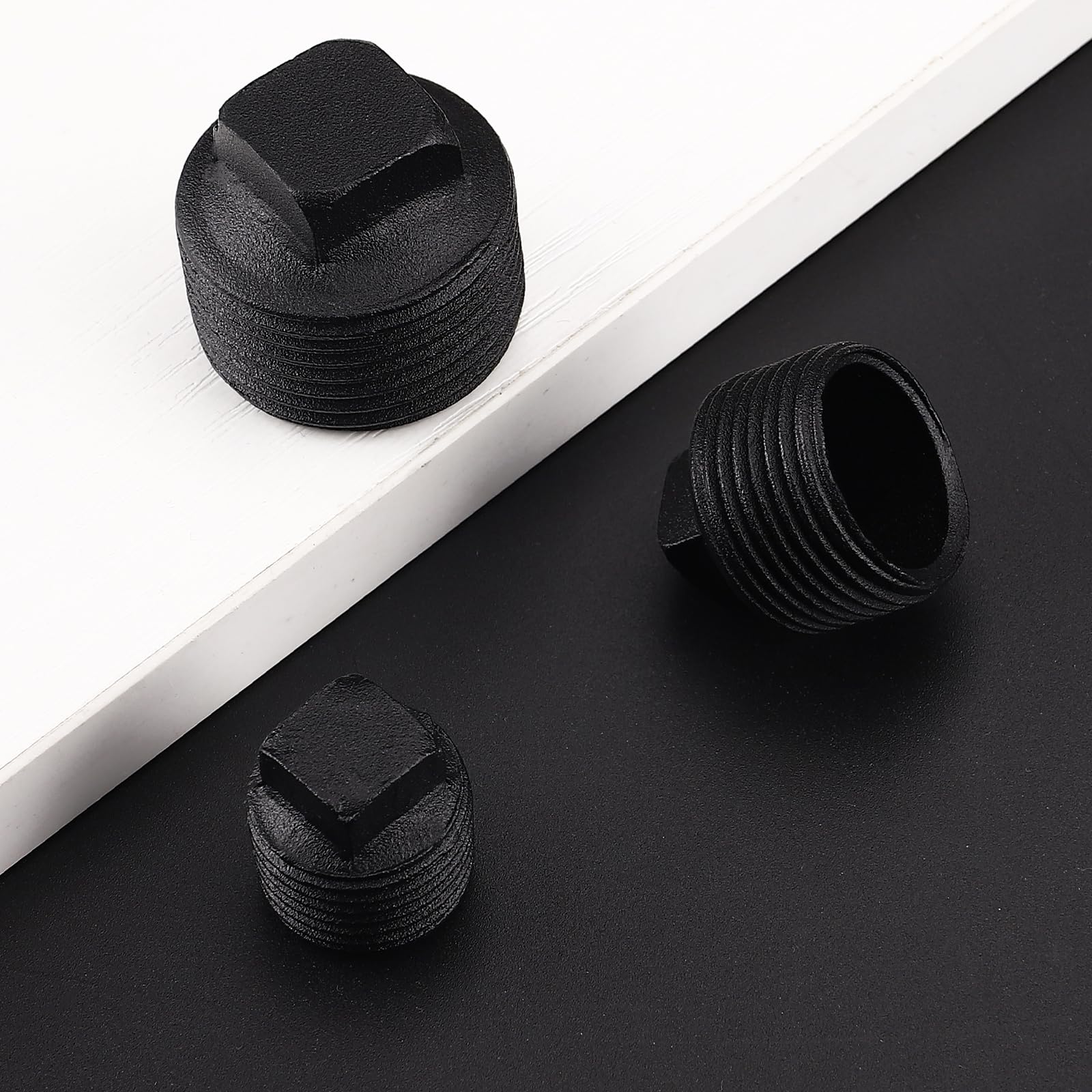 Snapklik.com : 1/2" Black Pipe Fittings Male Cap - Home Expert 10 Pack ...