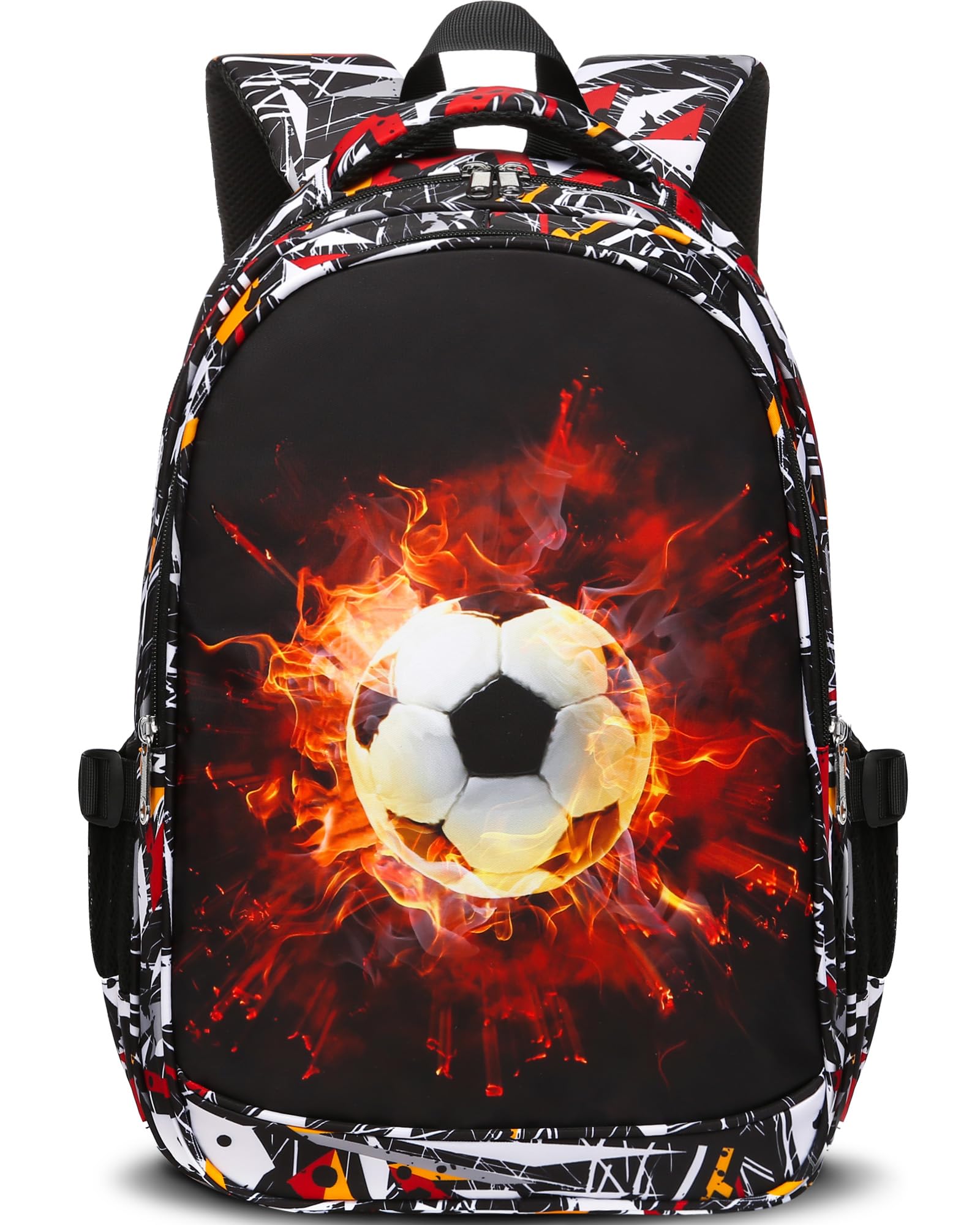 Amazon.com | School Backpack for Boys Soccer Bookbag Schoolbag for Kids ...