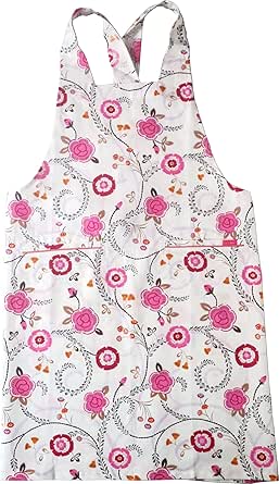 Amazon.co.jp: [isso ecco] イッソ・エッコ エプロン バッククロス サラサラサ フリーサイズ 日本製 ホワイト かぶり : ファッション