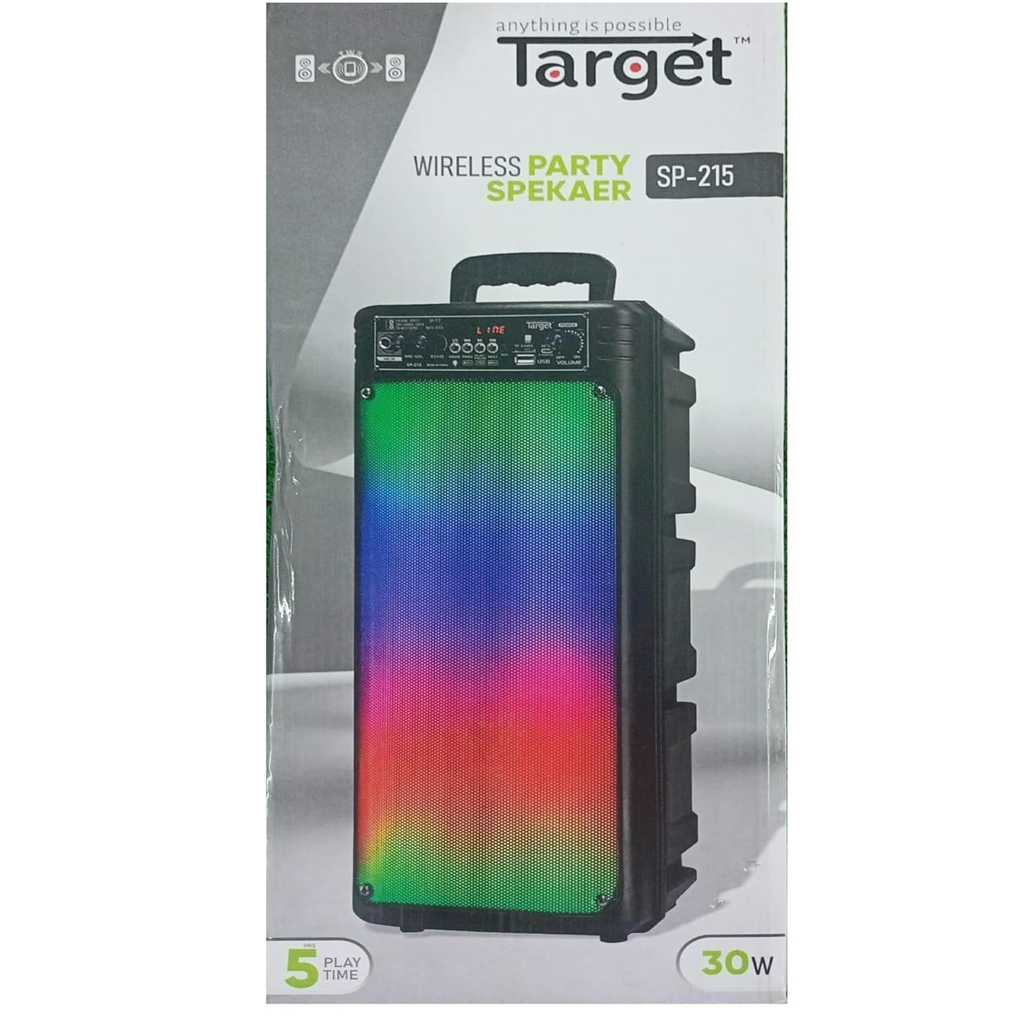 Target Wireless Party Speaker SP-215 | 30W | Wired MIC with Remote ...