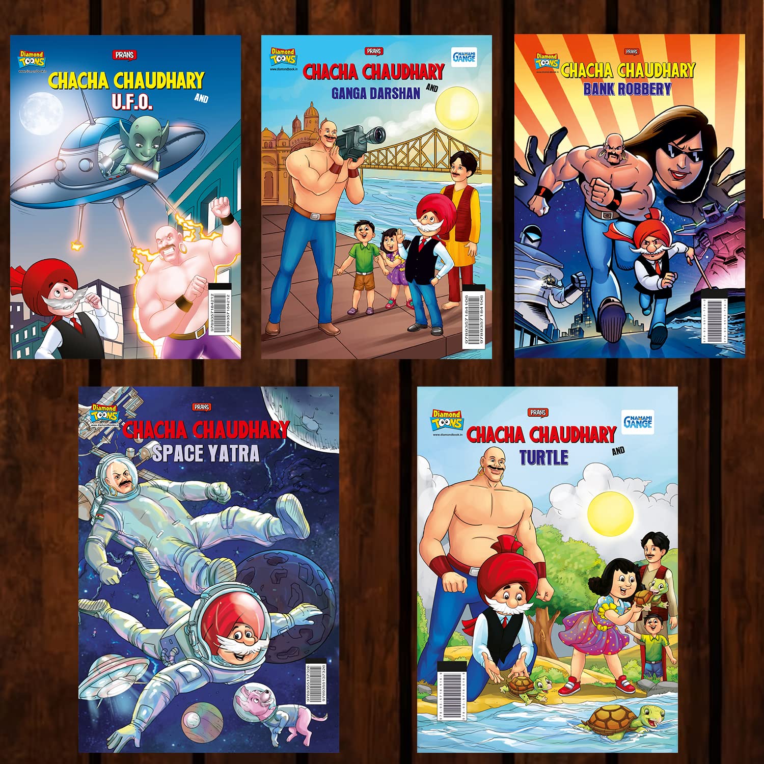 Best of Chacha Chaudhary Comics in English : Set of 5 Comics Pran : Pran: Amazon.in: Books