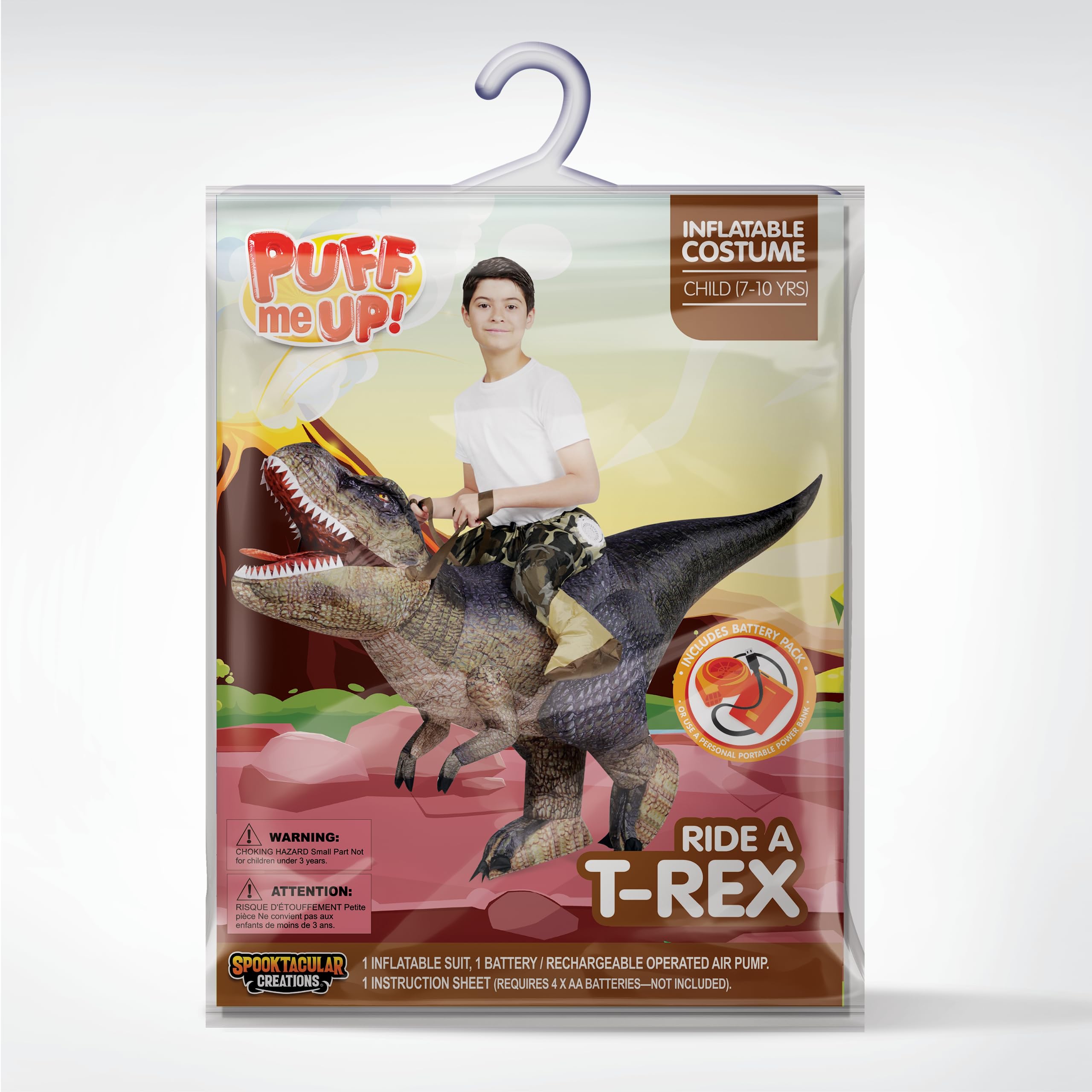 Snapklik.com : Spooktacular Creations T-Rex Inflatable Costume For Kids