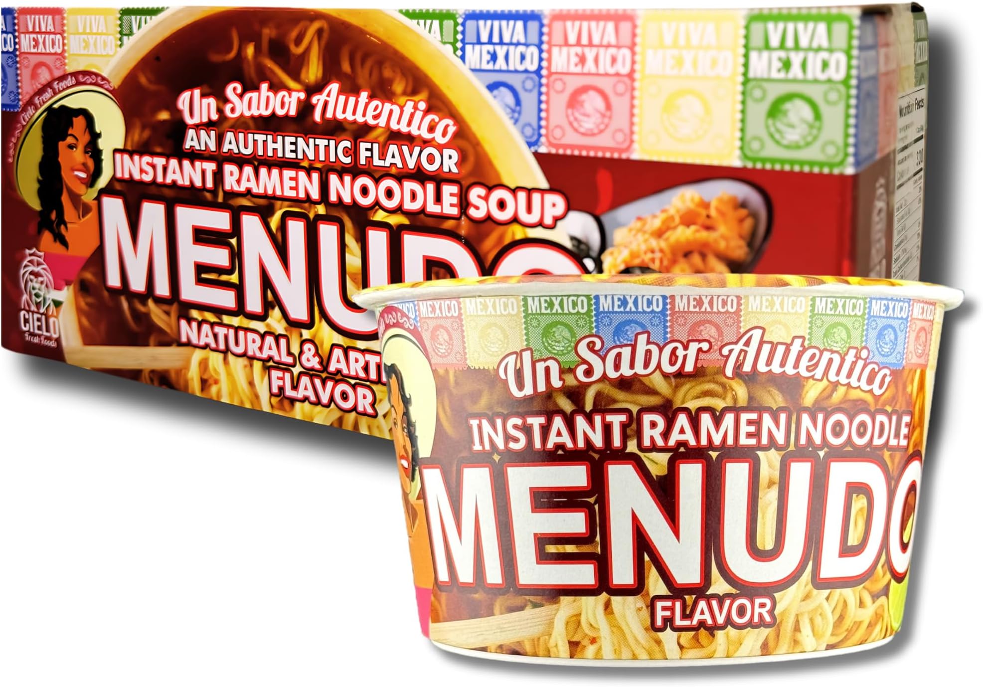 Amazon.com: Menudo Instant Ramen Noodle Soup, Authentic Mexican Menudo ...