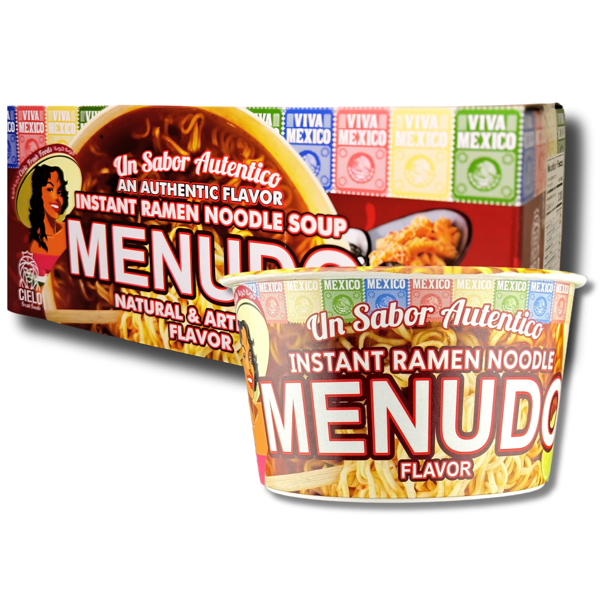 Amazon.com: Menudo Instant Ramen Noodle Soup, Authentic Mexican Menudo ...