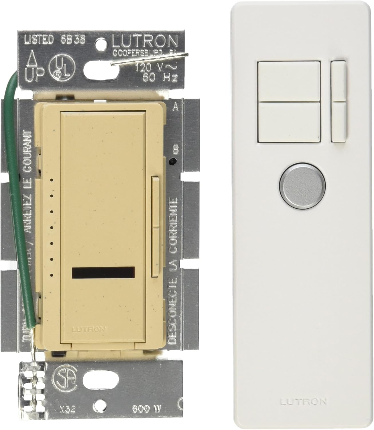 Lutron Maestro IR Dimmer Switch for Incandescent and Halogen Bulbs ...