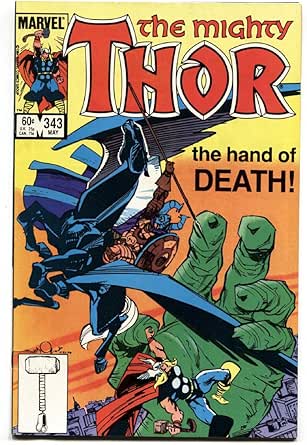 Amazon.com: Thor #343 comic book-1984 Death of Fafnir Marvel ...