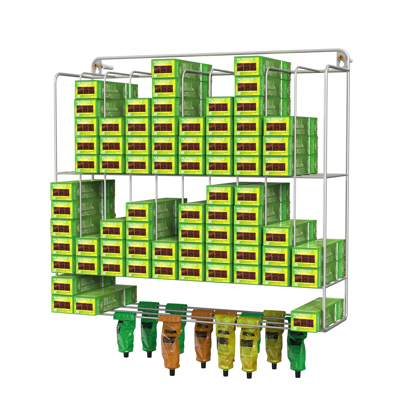 Amazon.com: Hair Color Organizer Rack - Metal Hair Color Tube Storage ...
