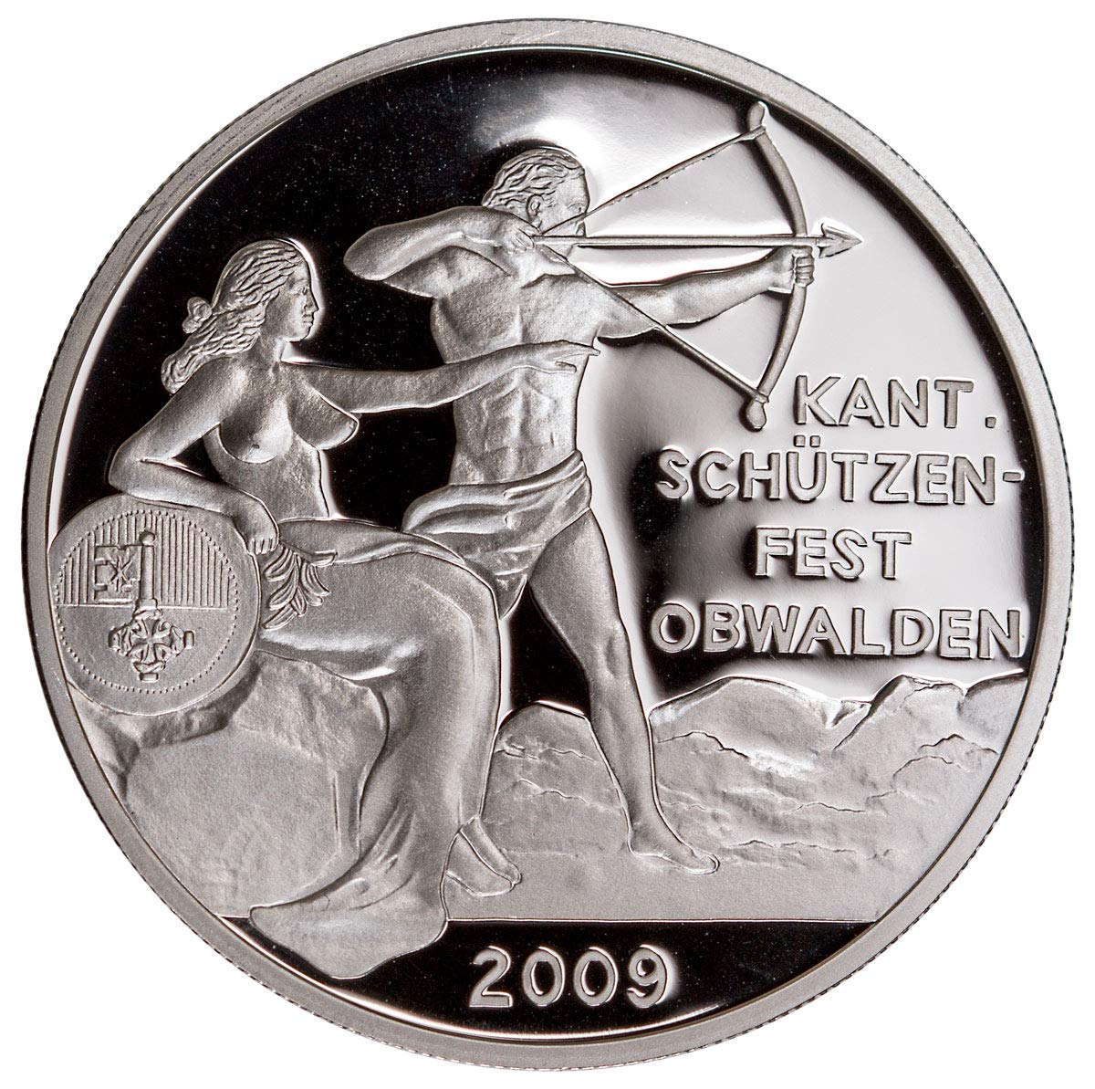2009 CH CH Shooting Festival Thaler - Obwalden Silver Original Mint ...