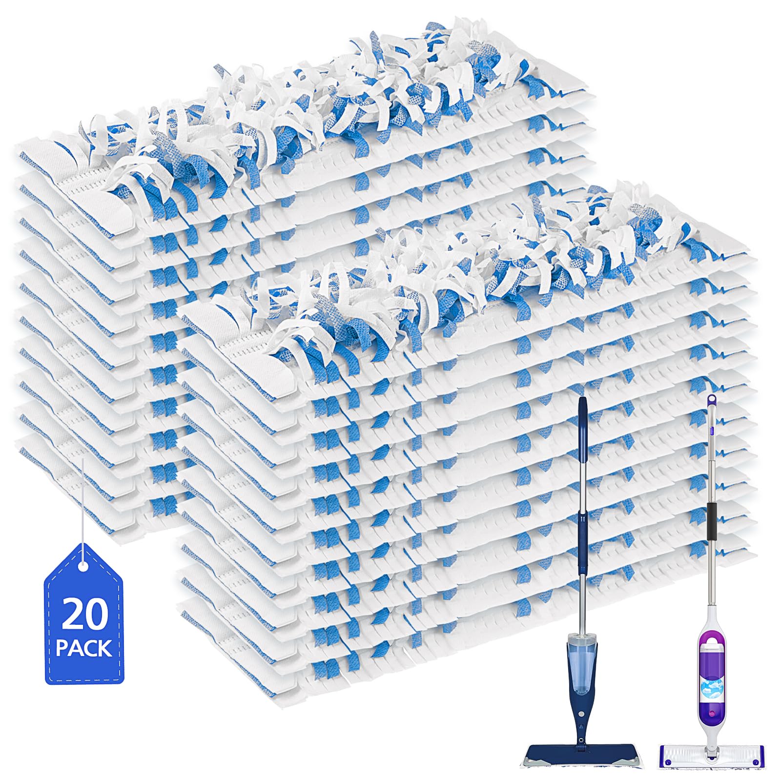 Amazon.com: 20 Pack Disposable Mopping Pads Refills for Bona Mops and ...