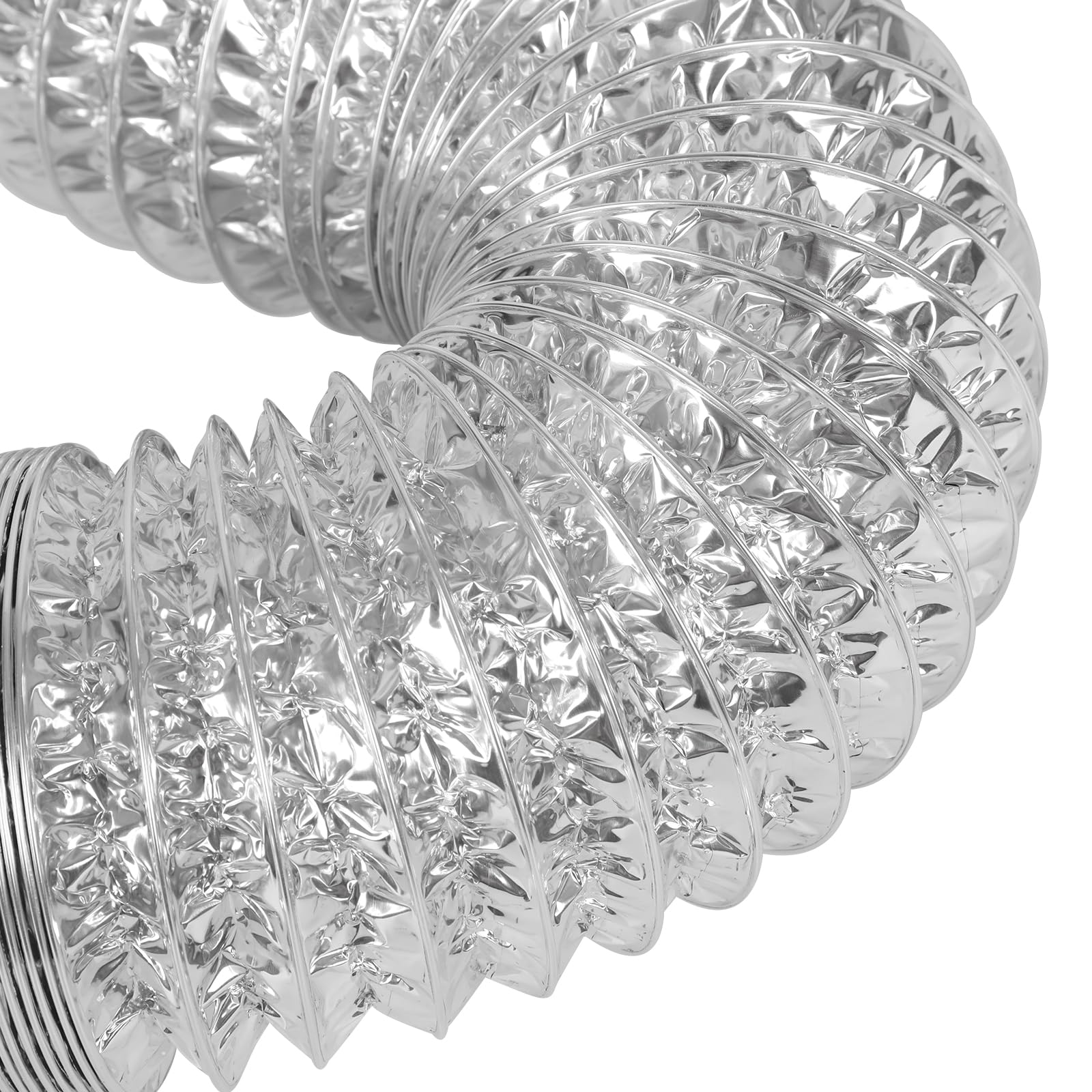 Snapklik.com : 16.4Ft 75mm Dual Layer Aluminum Foil Flexible Ducting ...