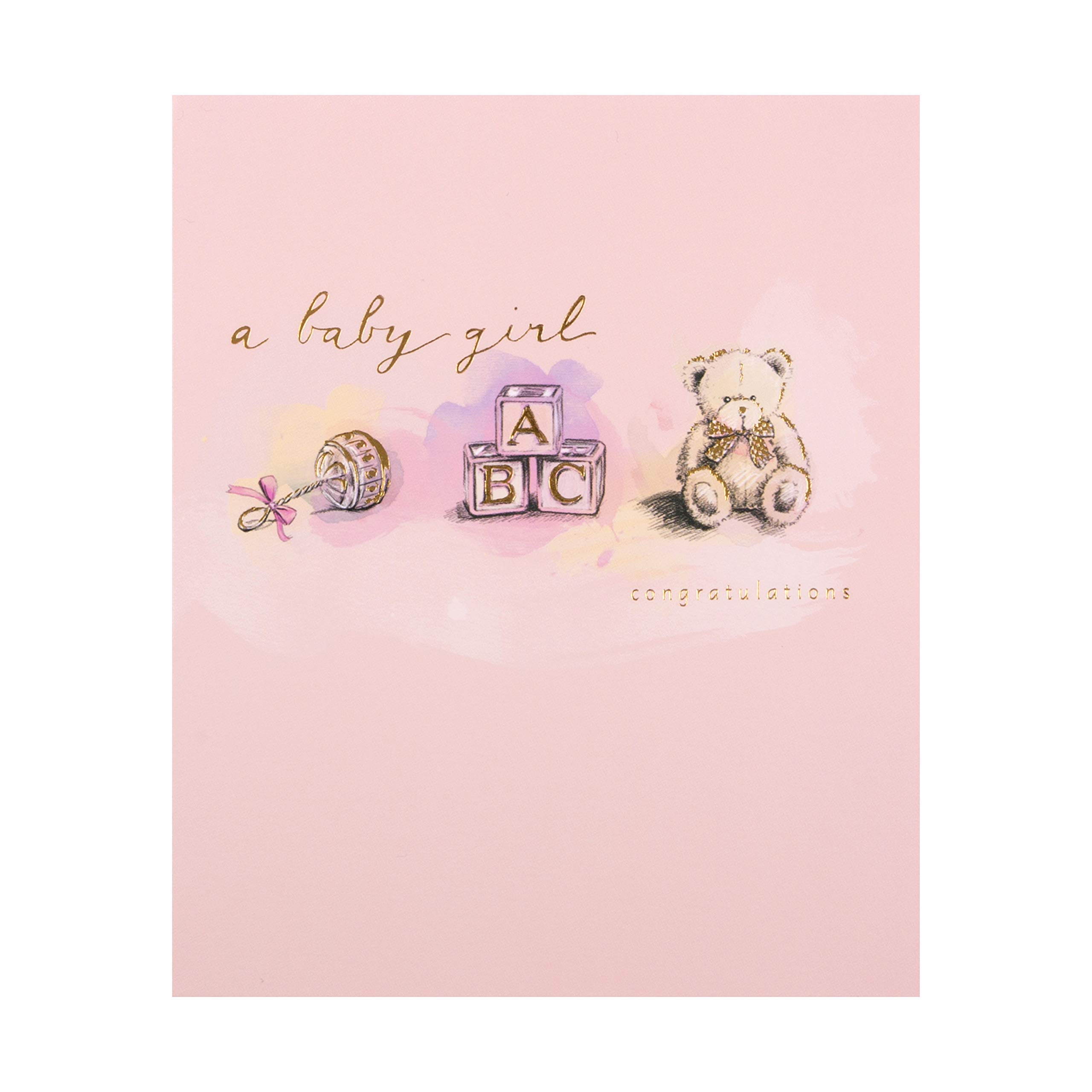 Buy Baby Girl Birth Congratulations Card From Hallmark Traditional buy-baby-girl-birth-congratulations-card-from-hallmark-traditional