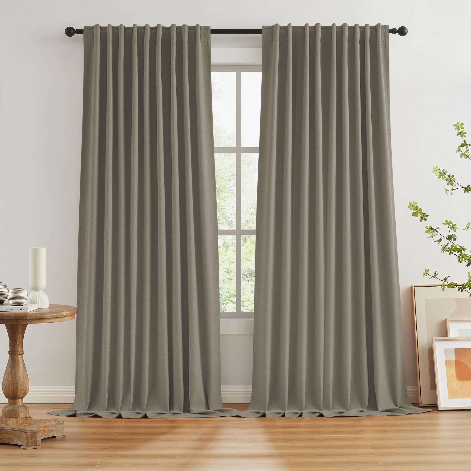 Amazon.com: KEQIAOSUOCAI Blackout Curtain Panels 108 Inch Length, 72 ...