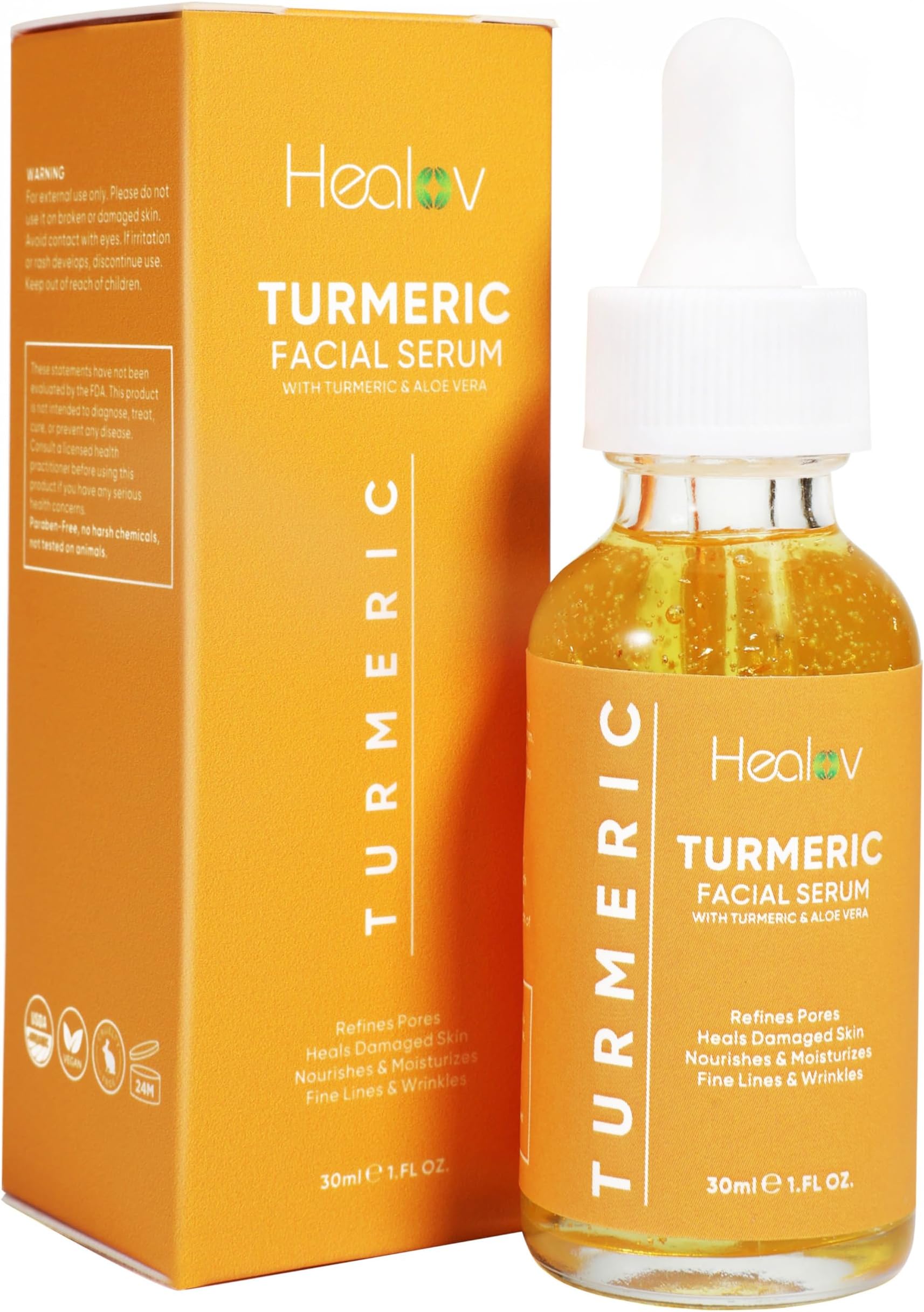 Amazon.com: Turmeric Serum for Face & Body - All Natural Turmeric Skin ...