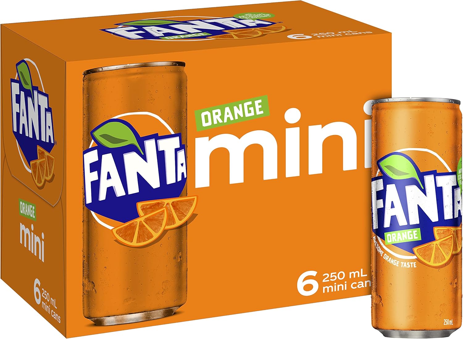 Fanta Orange Soft Drink Mini Can Multipack 6 x 250 ml : Amazon.com.au: Pantry Food & Drinks