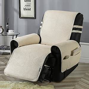 Amazon.com: STONECREST Non Slip Recliner Chair Cover - Corduroy Cotton ...