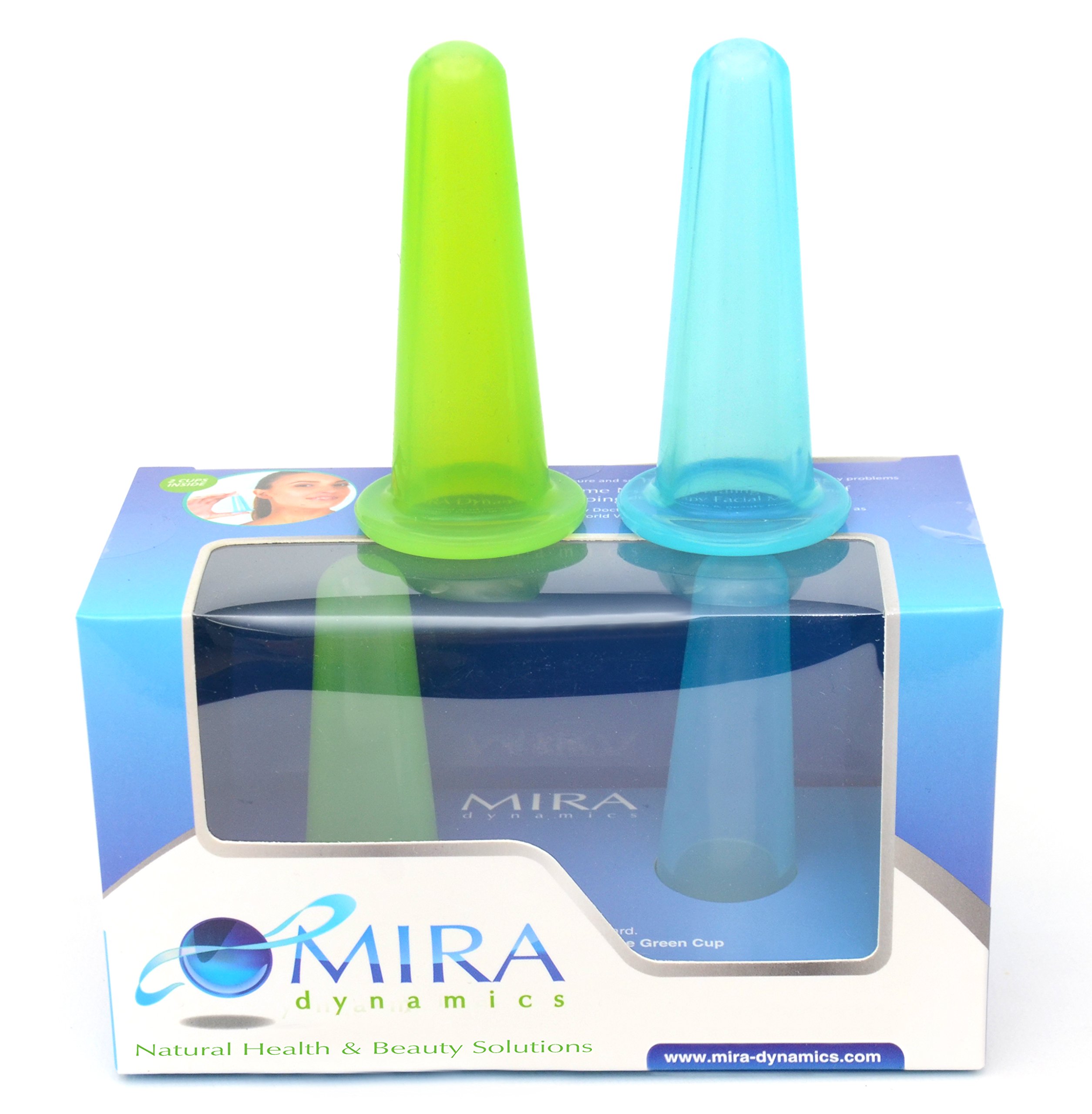 Amazon.com: Mira Dynamics Facial Cupping Massage Therapy - 2 Silicone ...
